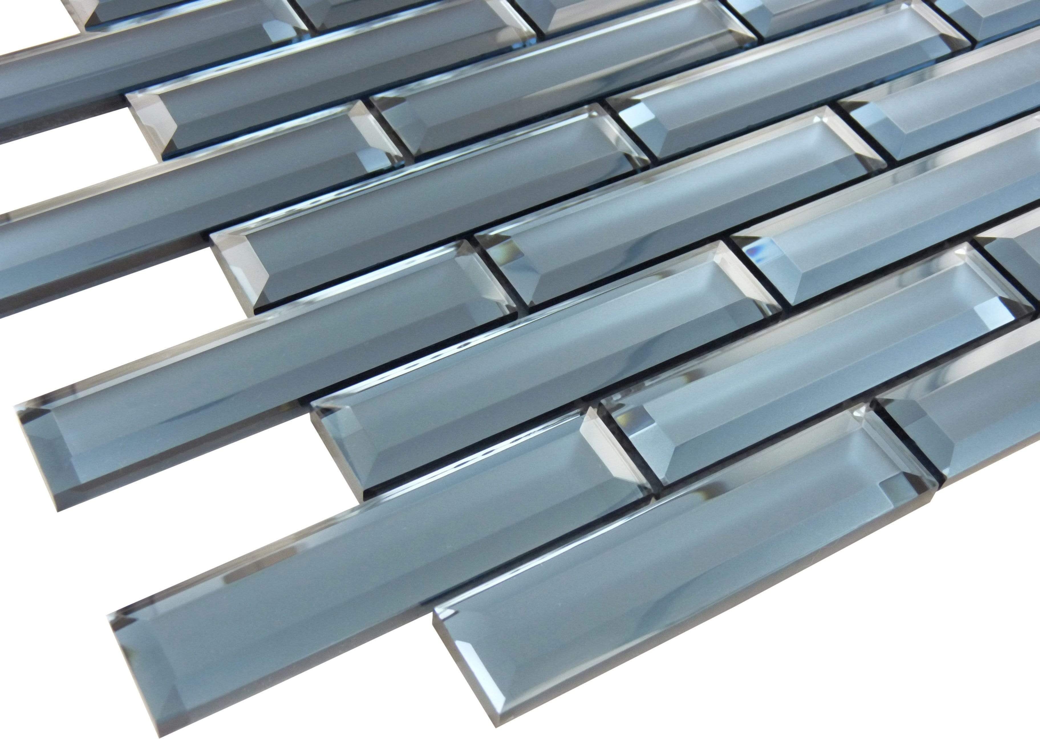 Blue Frosted & Polished Mirror Tile: MQS368 | Shop Oasis