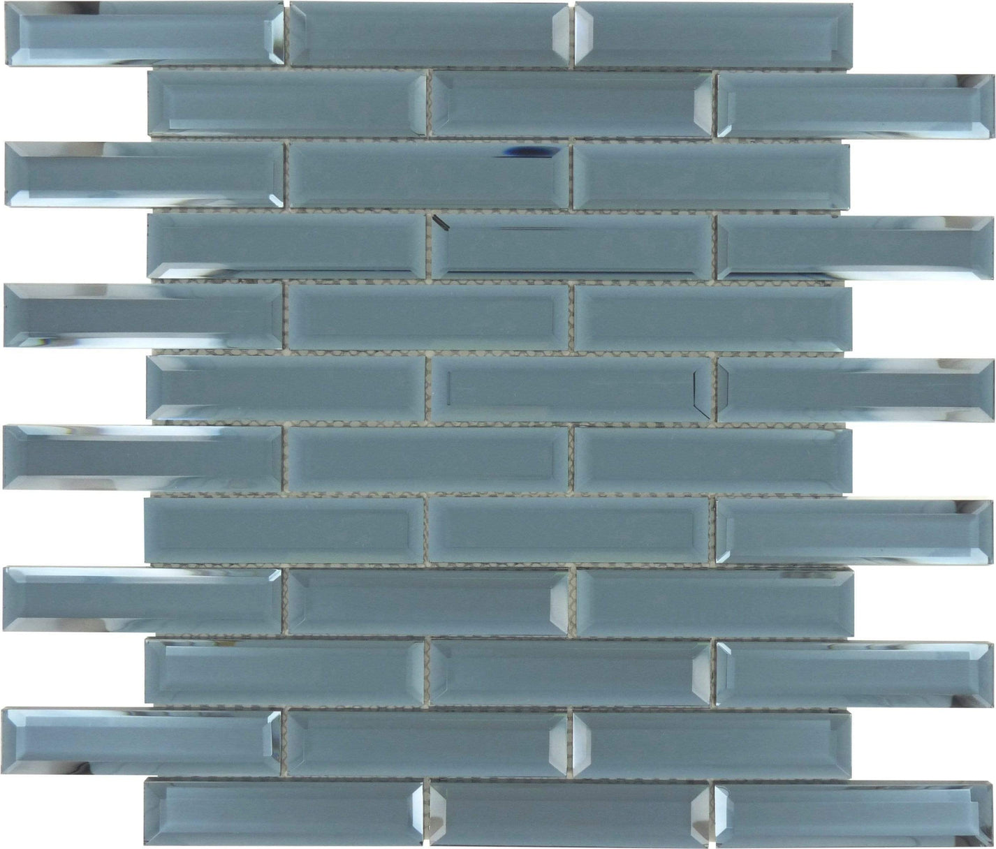 Blue Frosted & Polished Mirror Tile: MQS368 | Shop Oasis