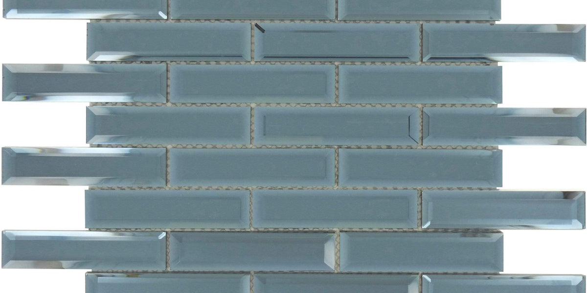 Blue Frosted & Polished Mirror Tile: MQS368 | Shop Oasis