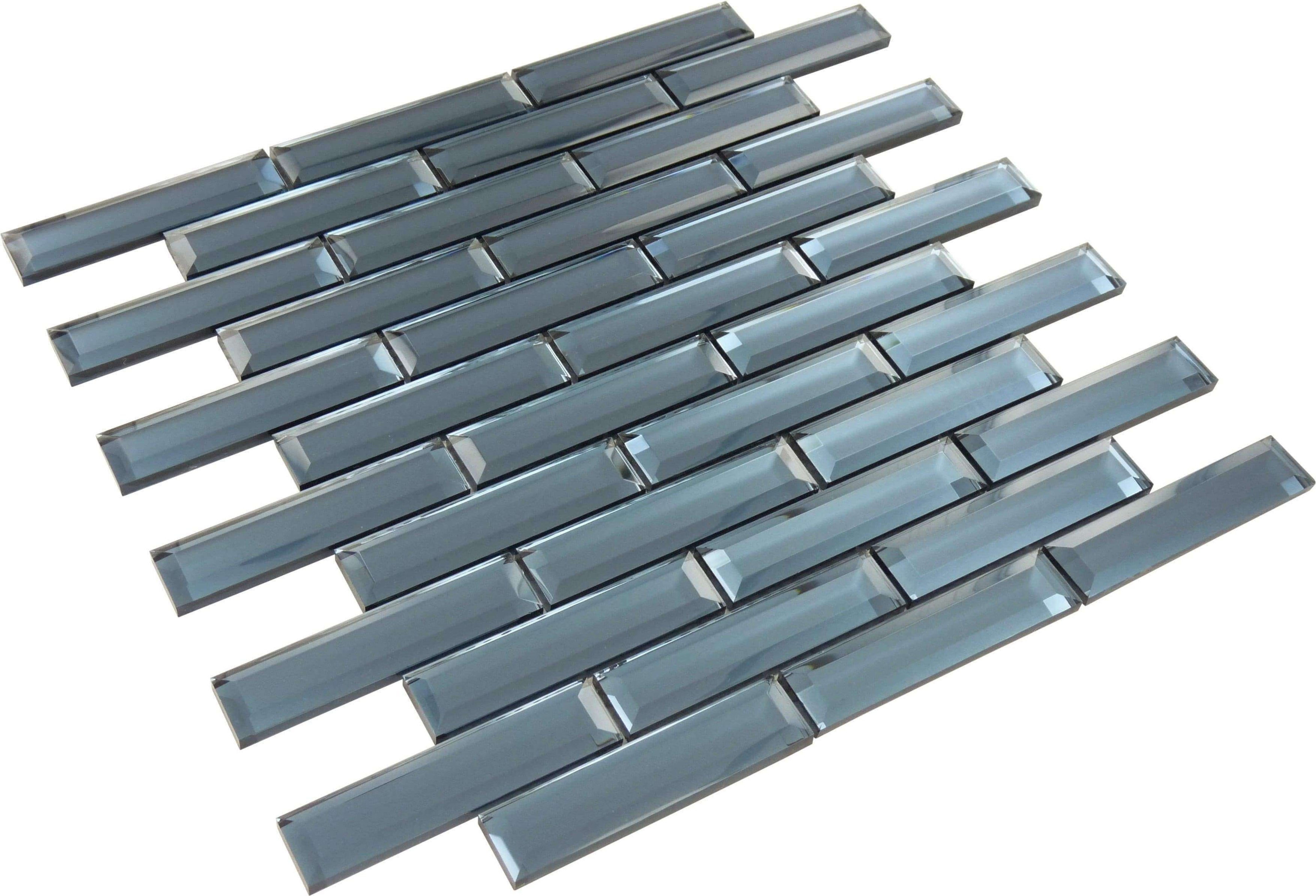 Blue Frosted & Polished Mirror Tile: MQS368 | Shop Oasis