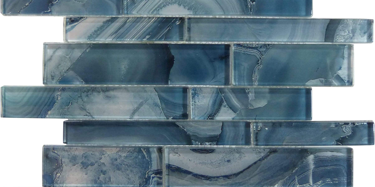 Buy Periwinkle Dust Blue Random Brick Tile
