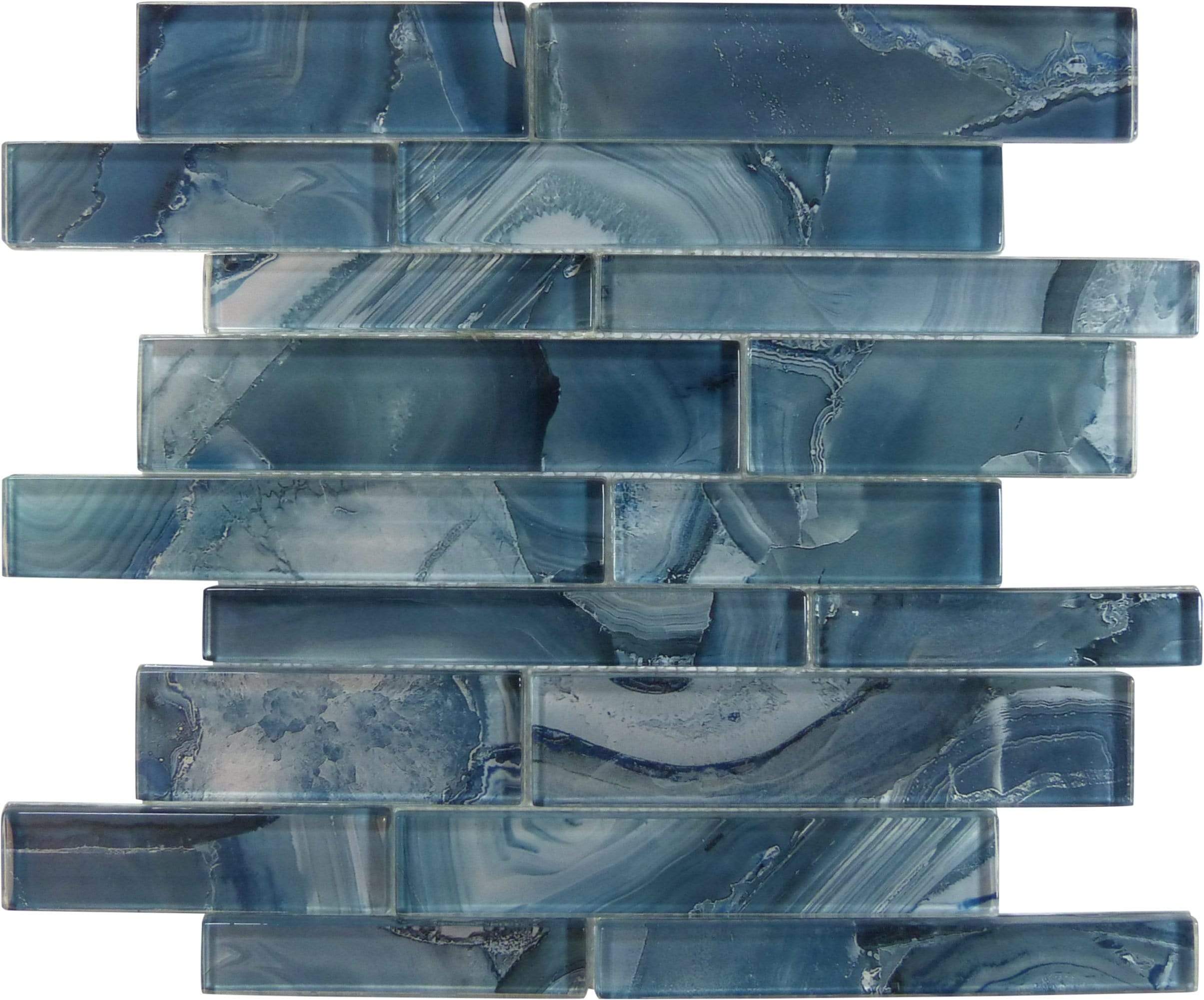 Buy Periwinkle Dust Blue Random Brick Tile