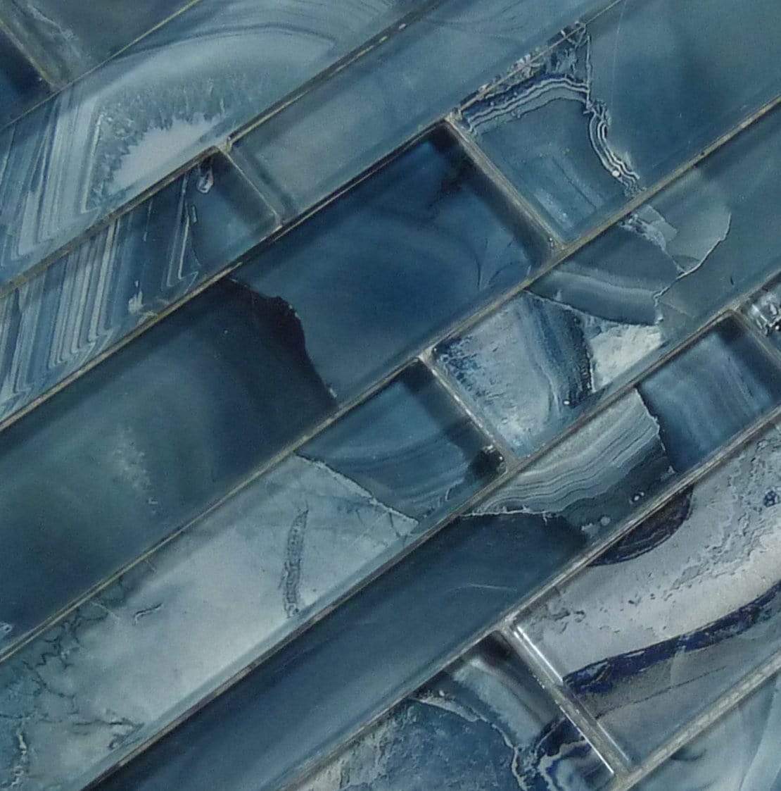 Buy Periwinkle Dust Blue Random Brick Tile - Oasis Tile