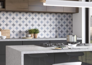 Retro Neuve Ocean Star Matte Porcelain Tile | Oasis Tile