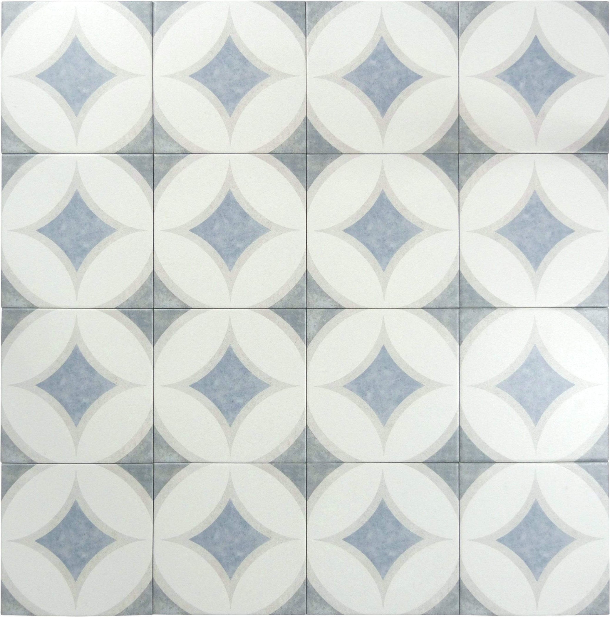 Retro Neuve Ocean Star Matte Porcelain Tile | Oasis Tile