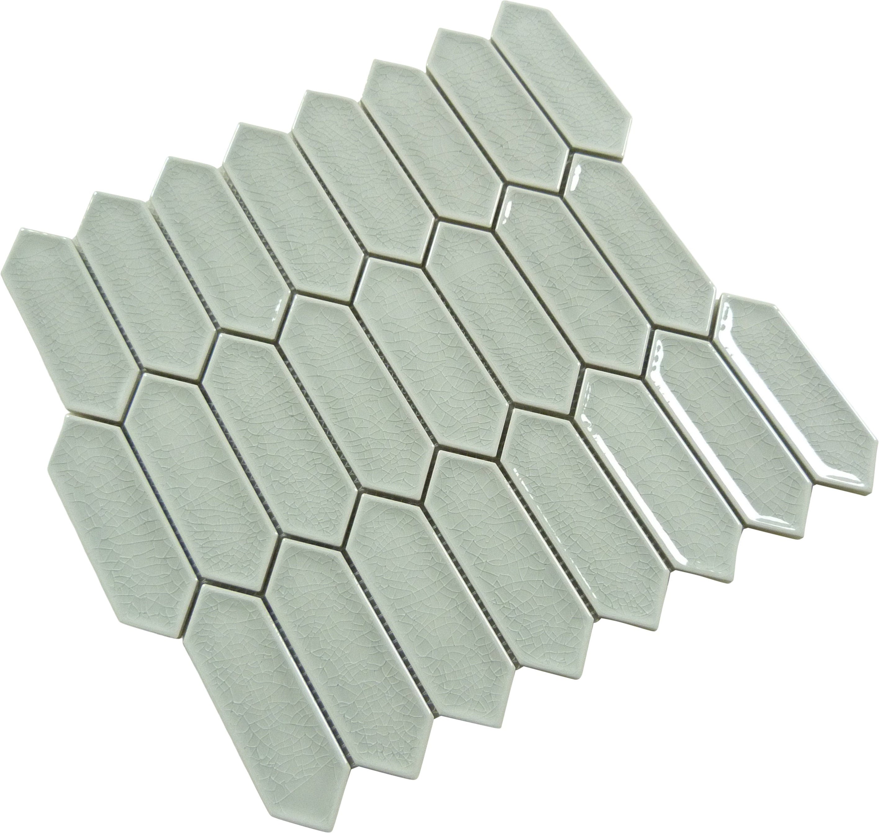 Decko Fresh Haus Grey Elongated Hexagon Tile DEK3505