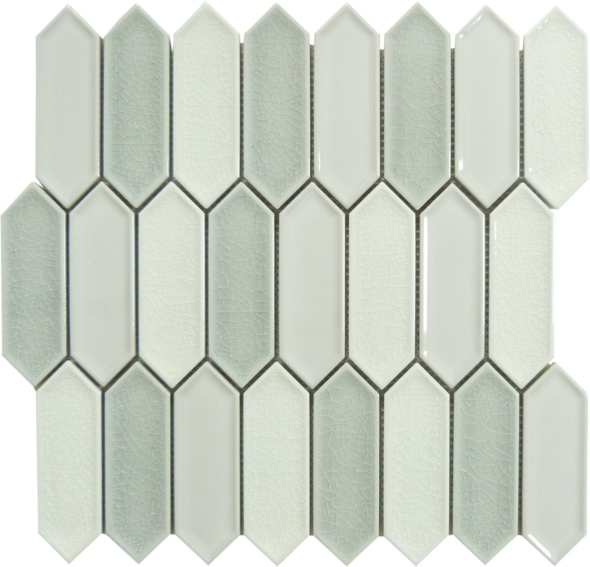 Decko Modern Paquin Grey Elongated Hexagon Tile DEK3508