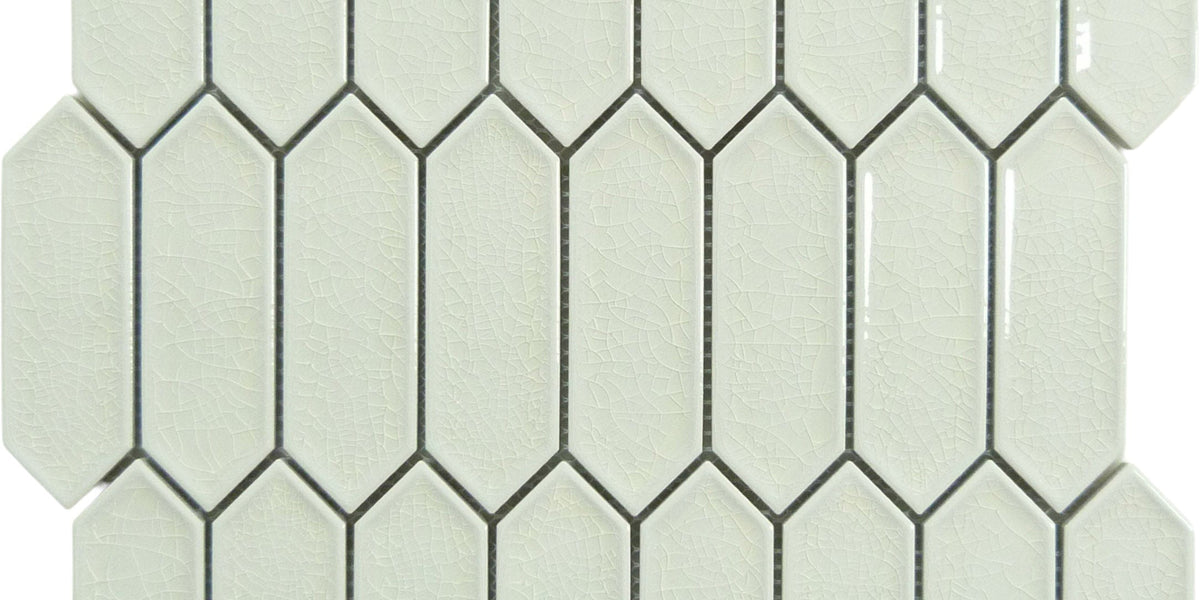Decko Streamline White Elongated Hexagon Tile DEK3502