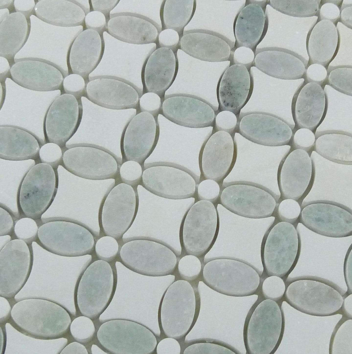 Flower Green Stone Flower Tile Polished FS-74