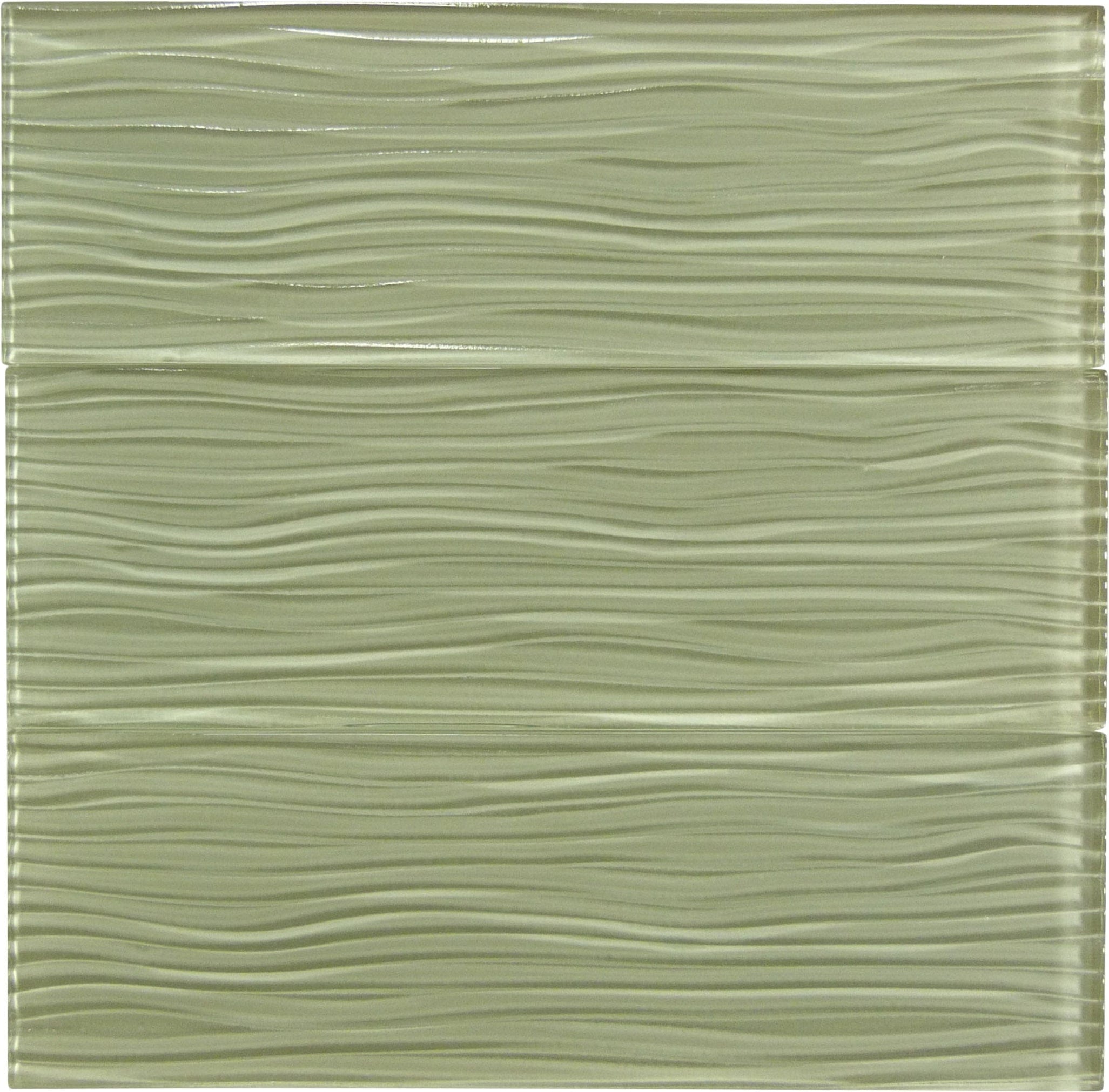 Fog Beige Wave 4Ã¢â€šÂ¬ï¿½x12Ã¢â€šÂ¬ï¿½ Glossy Glass Subway Tile