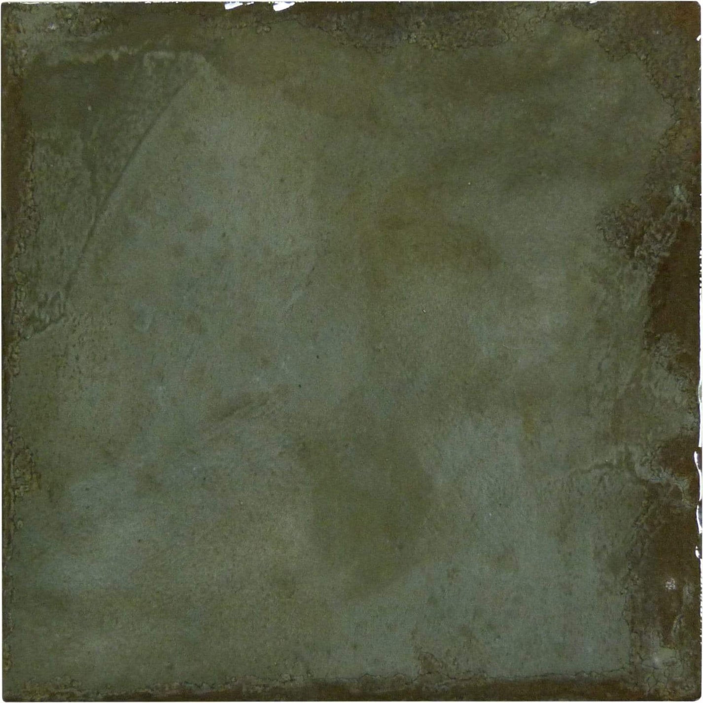 Geometric Calm Camouflage Green 8" x 8" Multi Finished Porcelain Tile ...