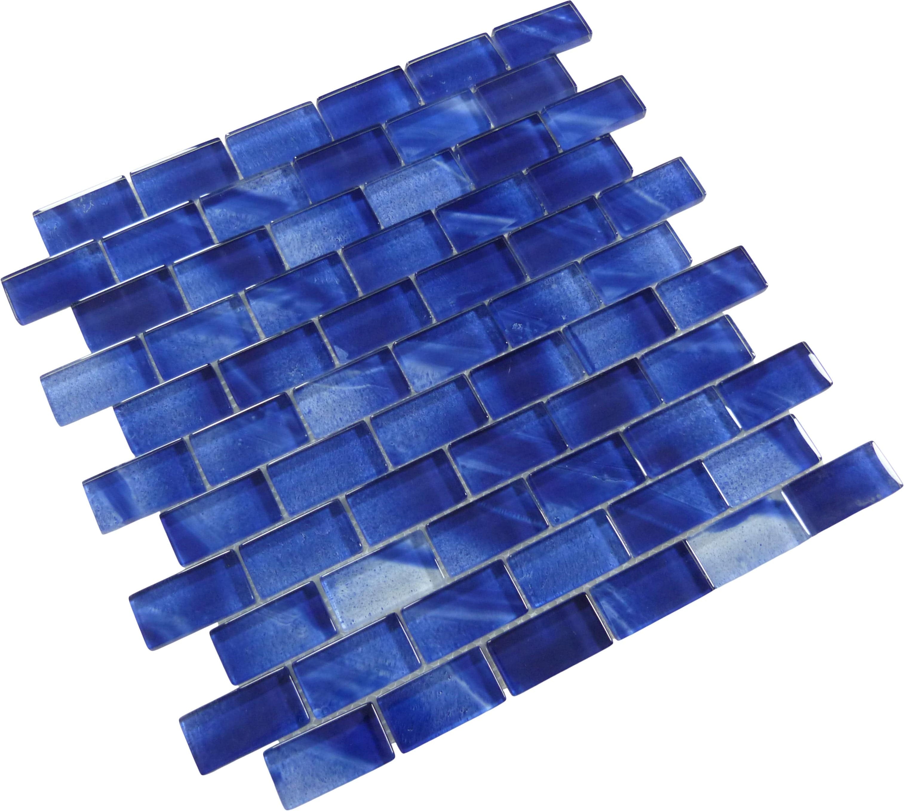 Genesis Smalt Royale Blue 1"x2" Glossy Glass Tile | Oasis
