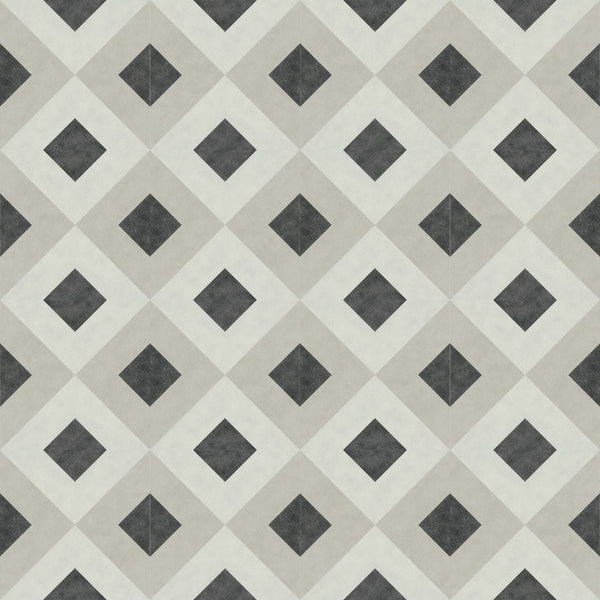 Glazzio Tiles Vincenzia Royale Florenzo Black 6x6 Matte Porcelain Tile ...