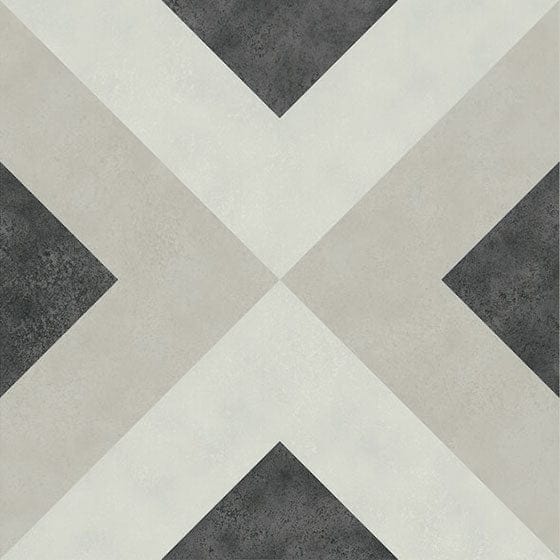 Glazzio Tiles Vincenzia Royale Florenzo Black 6x6 Matte Porcelain Tile