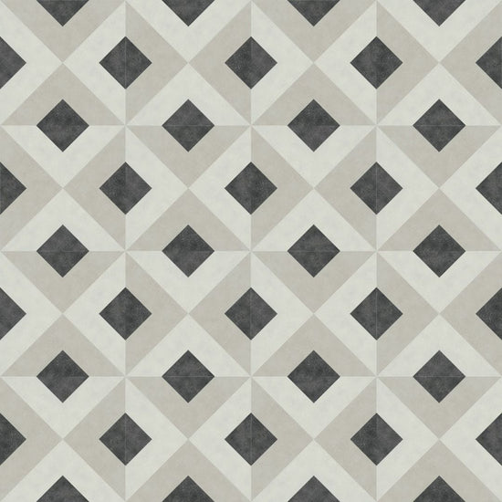 Glazzio Tiles Vincenzia Royale Florenzo Black 6x6 Matte Porcelain Tile