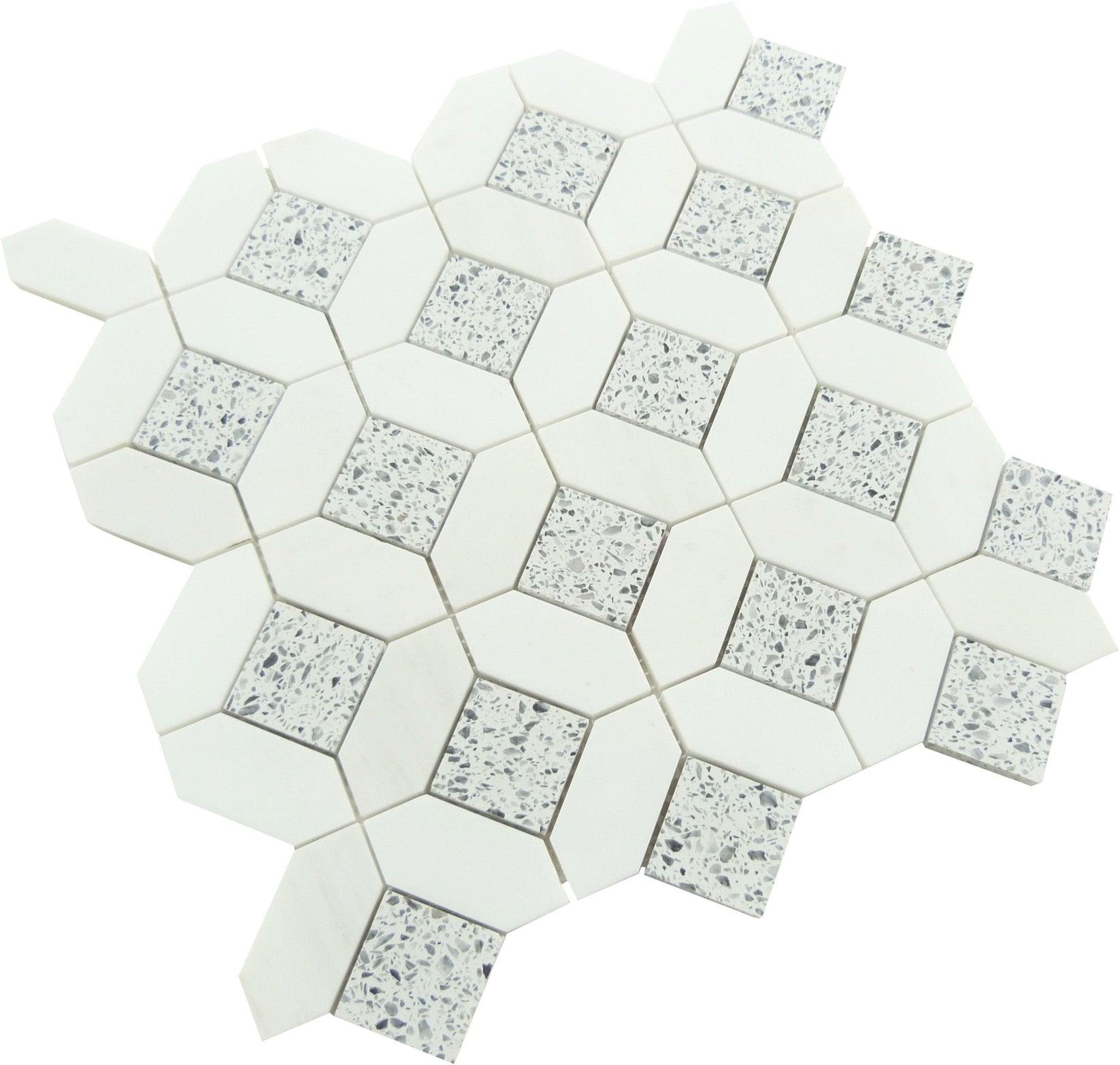 Hampton Arbors Garland Swag Polished Stone Tile | Glazzio Tiles