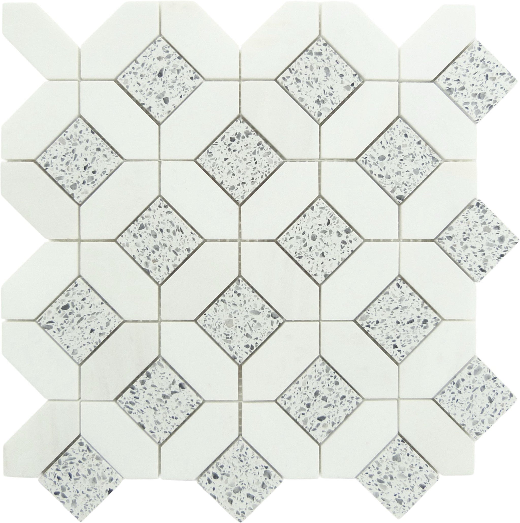 Hampton Arbors Garland Swag Polished Stone Tile | Glazzio Tiles