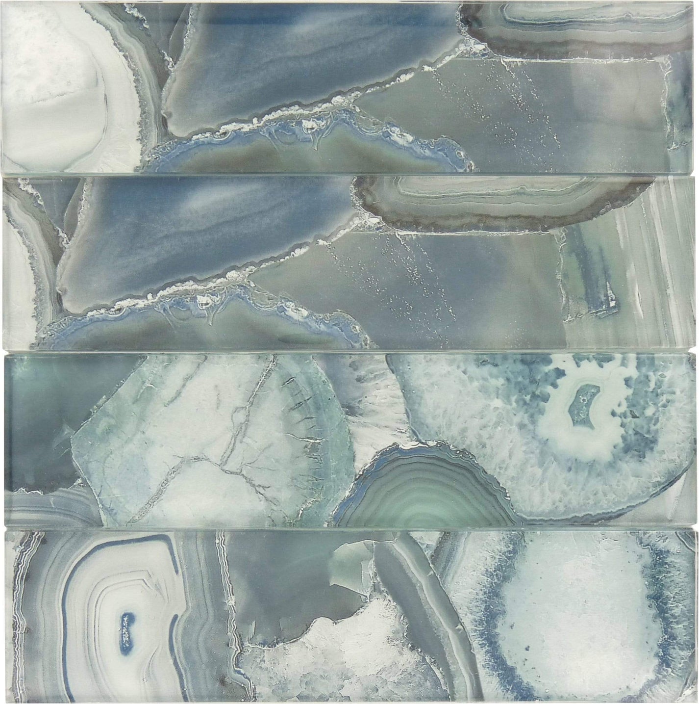 Magical Forest Periwinkle Dust Blue 3"x12" Tile - Oasis Tile