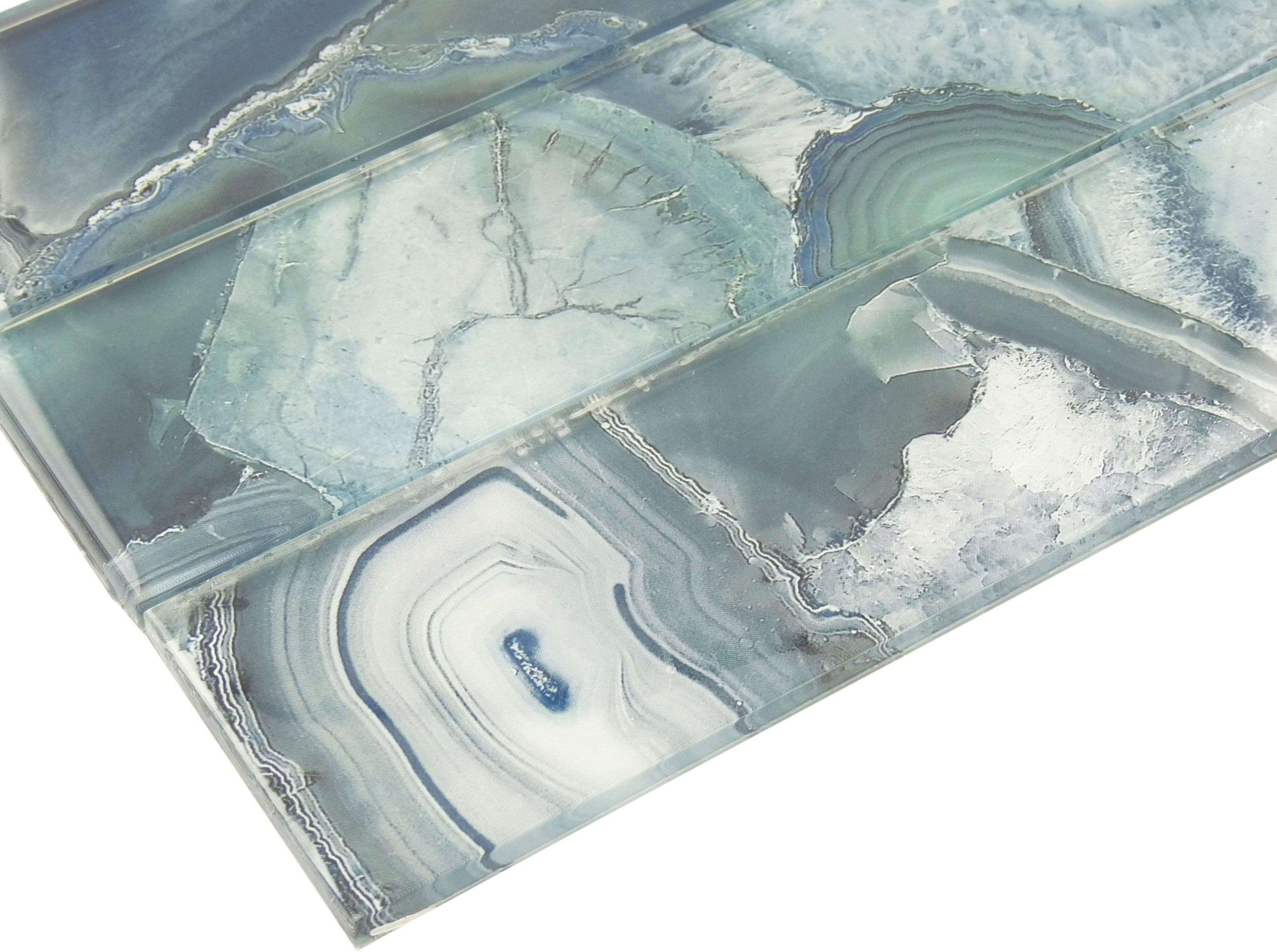 Magical Forest Periwinkle Dust Blue 3"x12" Tile