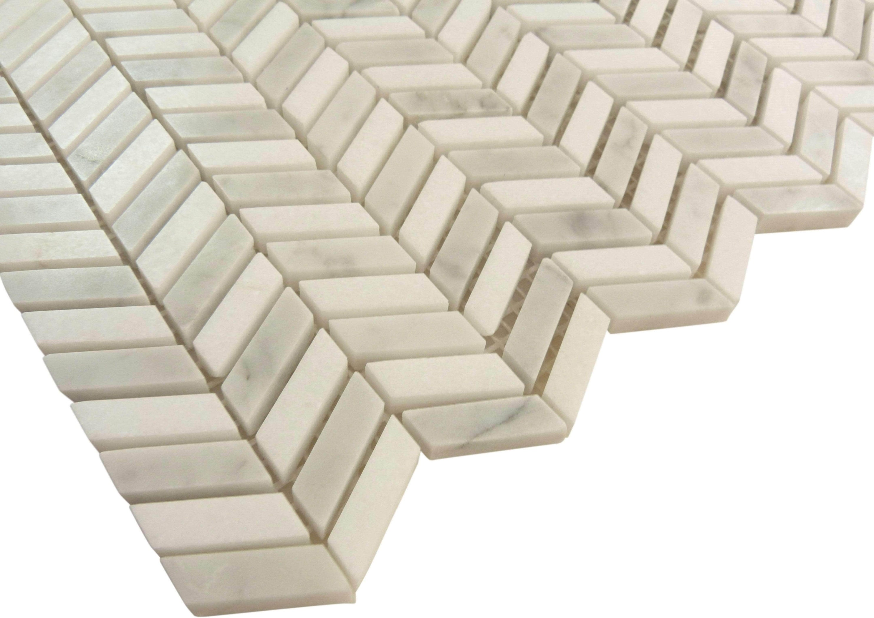 White Arches Polished Stone Tile: CVB361 | Shop Oasis Tile