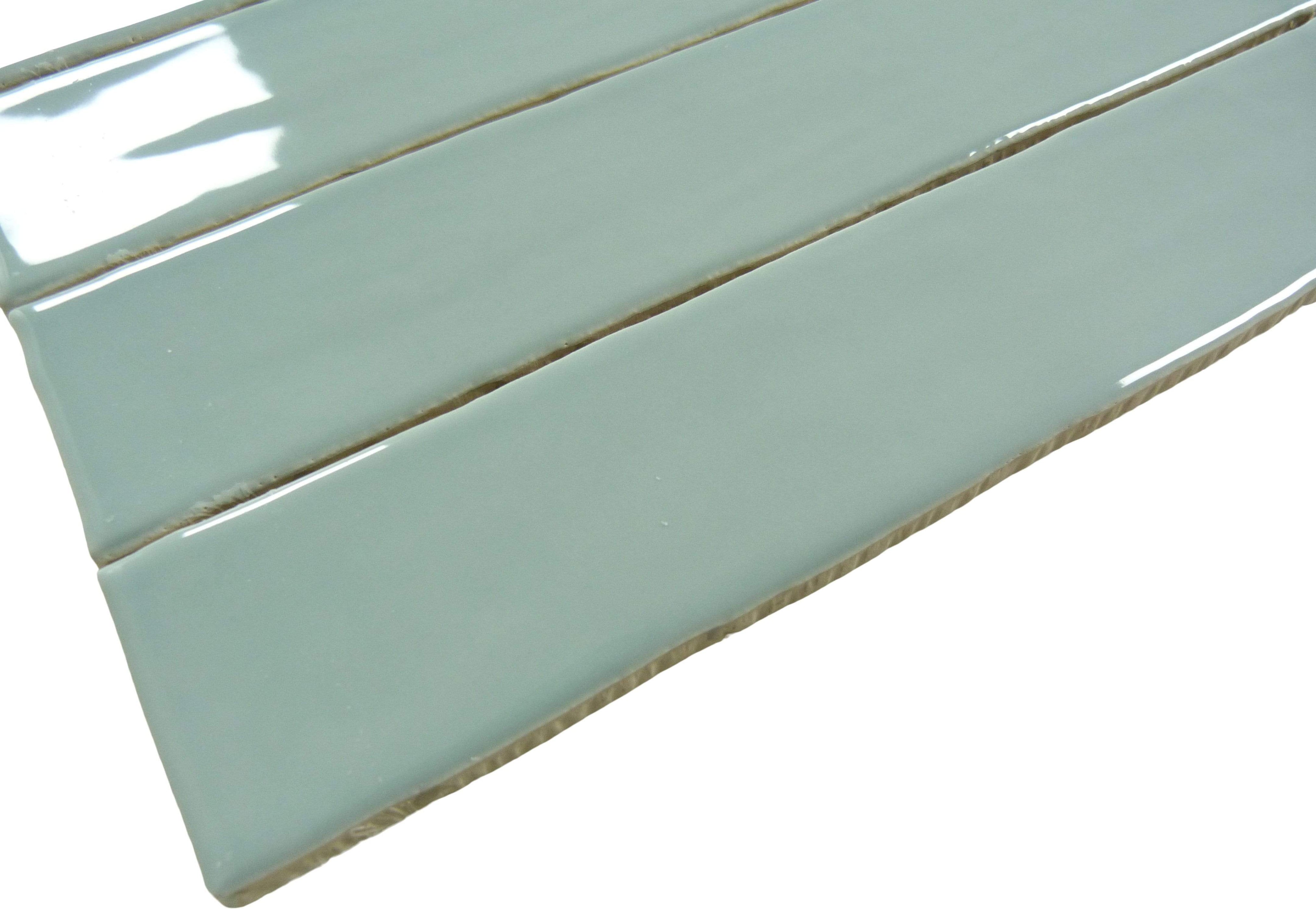 Quelline Azurous Flow Blue 2" x 10" Glossy Ceramic Tile QEL1317