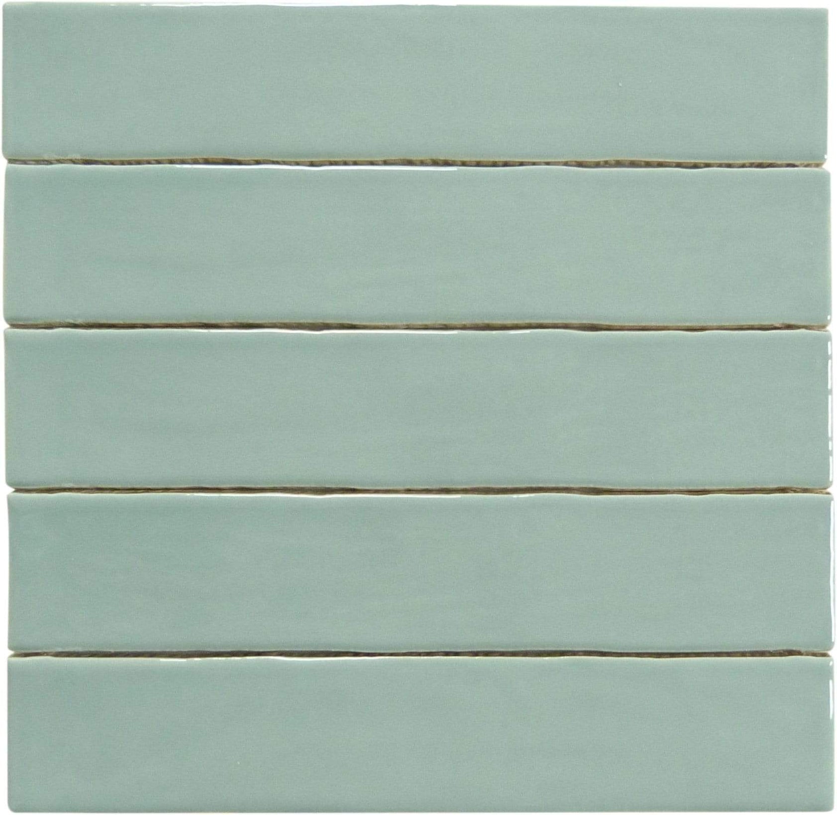 Quelline Azurous Flow Blue 2" x 10" Glossy Ceramic Tile QEL1317