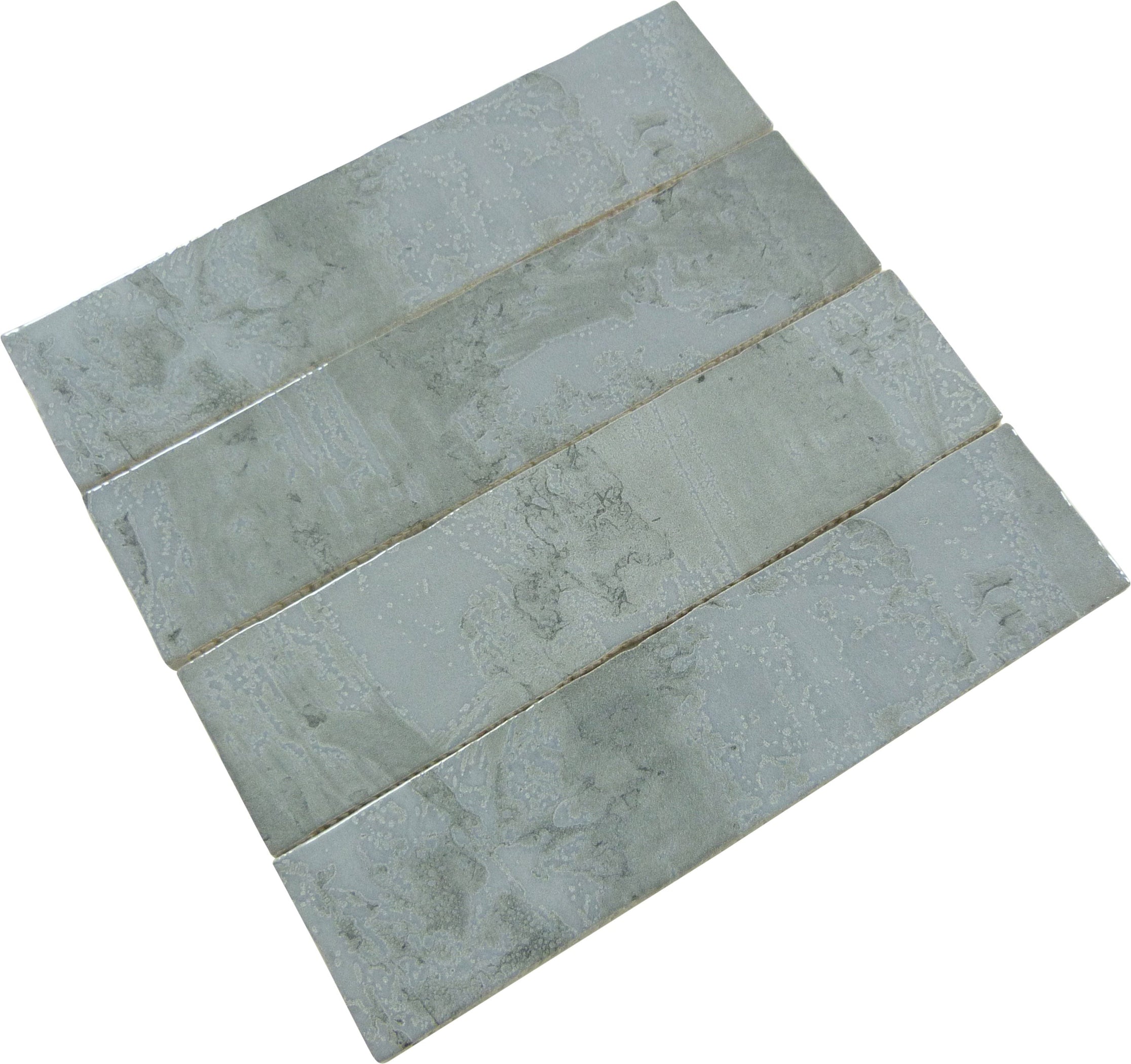 Rain Drops Afternoon Sprinkle Grey 3x12 Glossy Ceramic Tile RD265