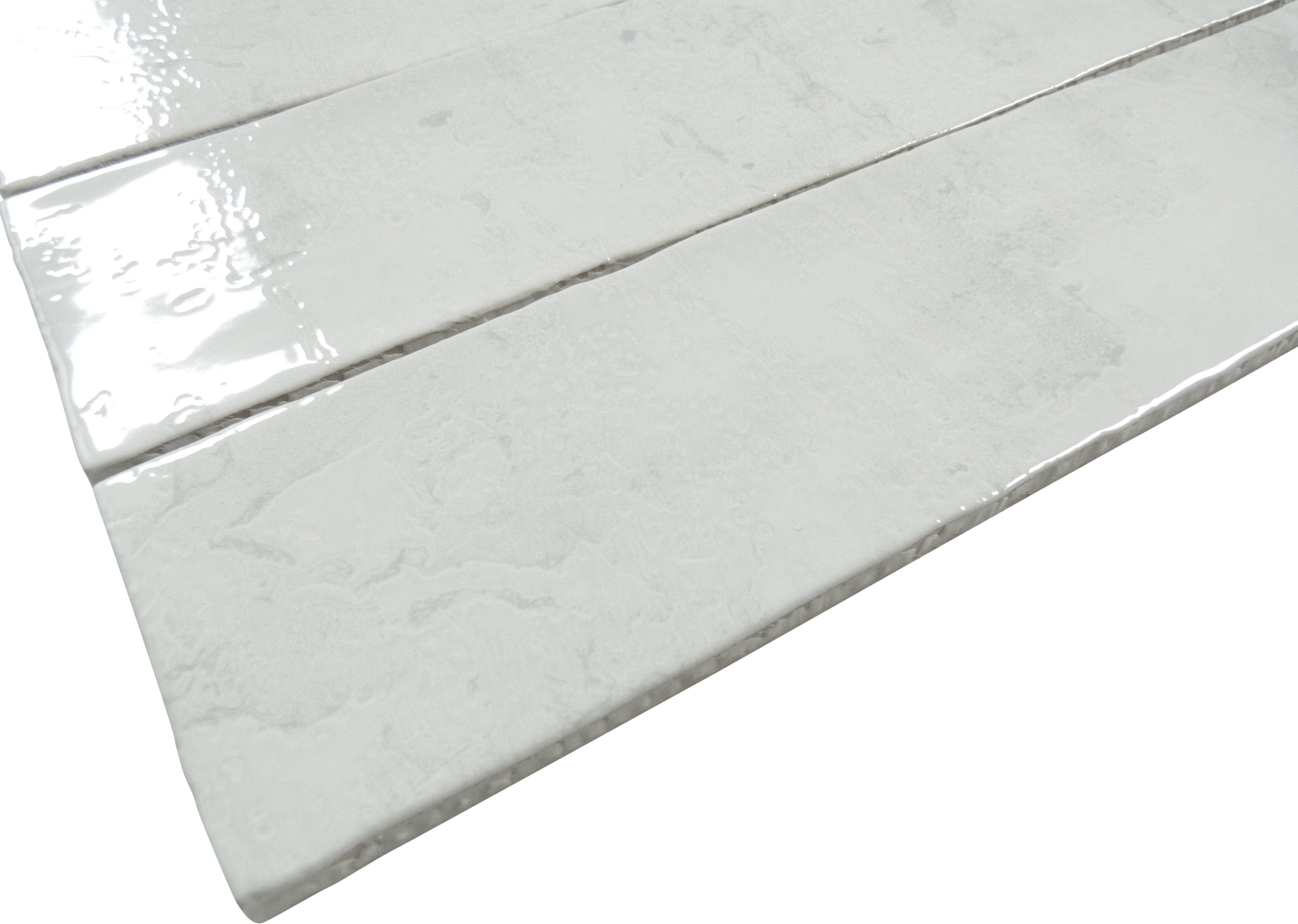 Rain Drops Day Break White 3x12 Glossy Ceramic Tile RD262