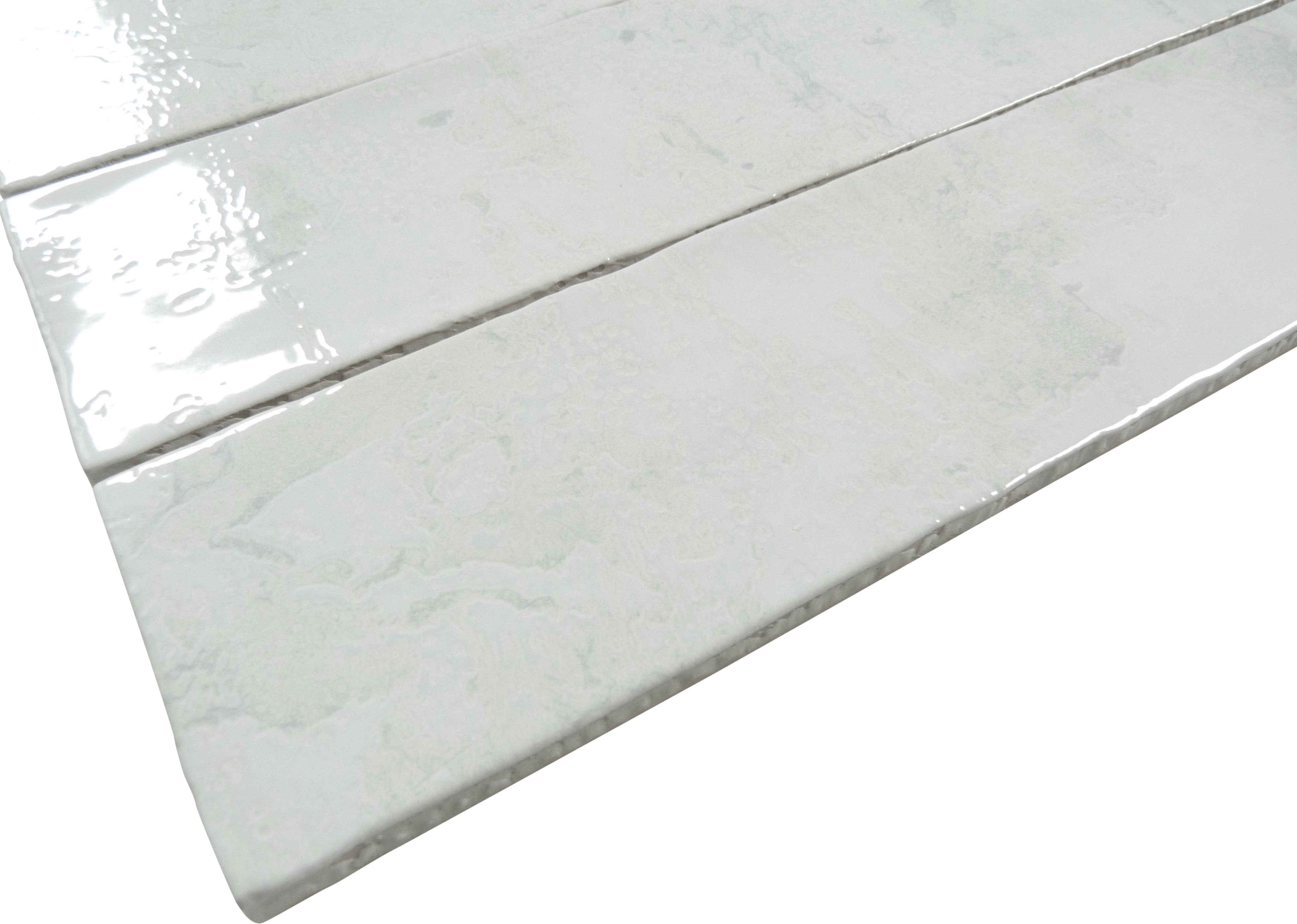 Rain Drops Day Break White 3x12 Glossy Ceramic Tile RD262