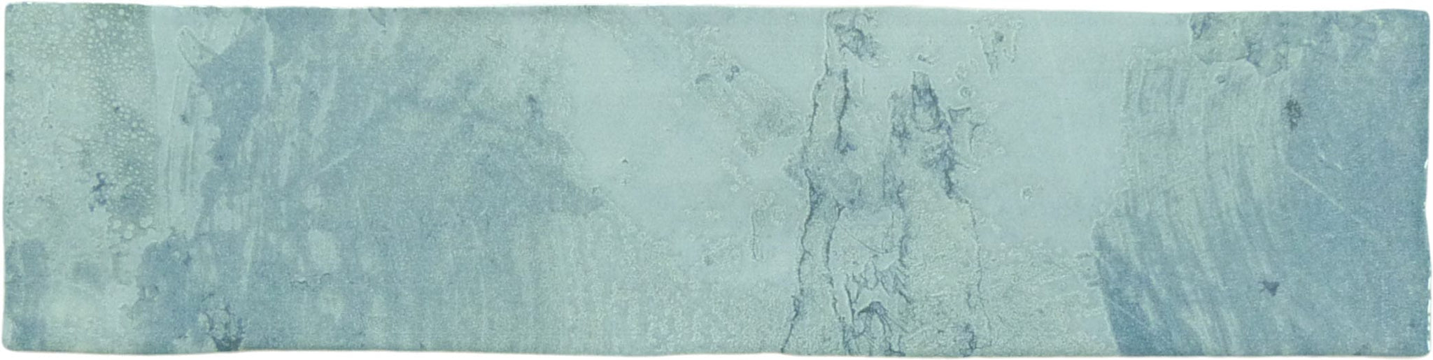 Rain Drops Teal Sky Blue 3x12 Glossy Ceramic Tile RD263