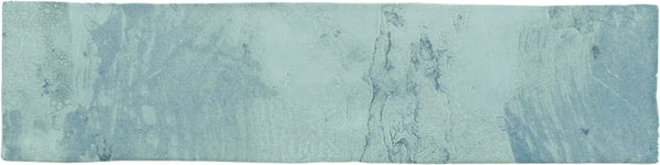 Rain Drops Teal Sky Blue 3x12 Glossy Ceramic Tile RD263