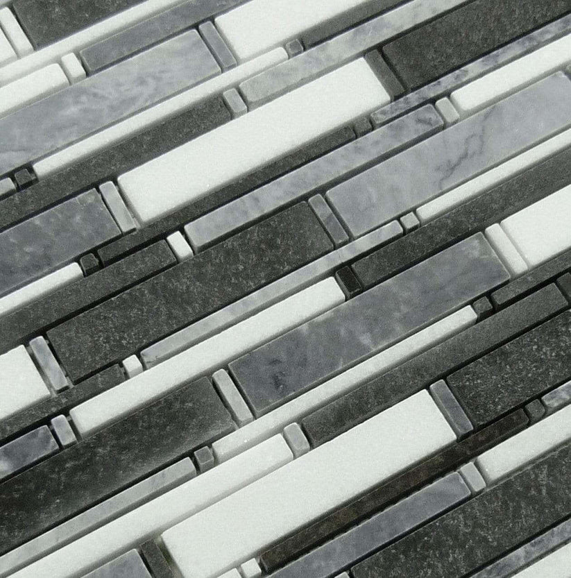 Random Bricks Grey Stone Tile Polished CS-93