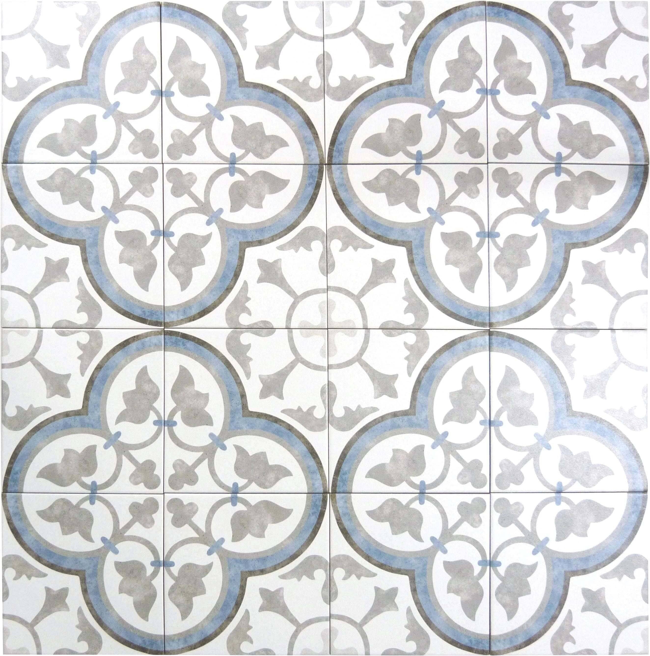 Retro Neuve Paris Spring 8" x 8" Matte Porcelain Tile 9215