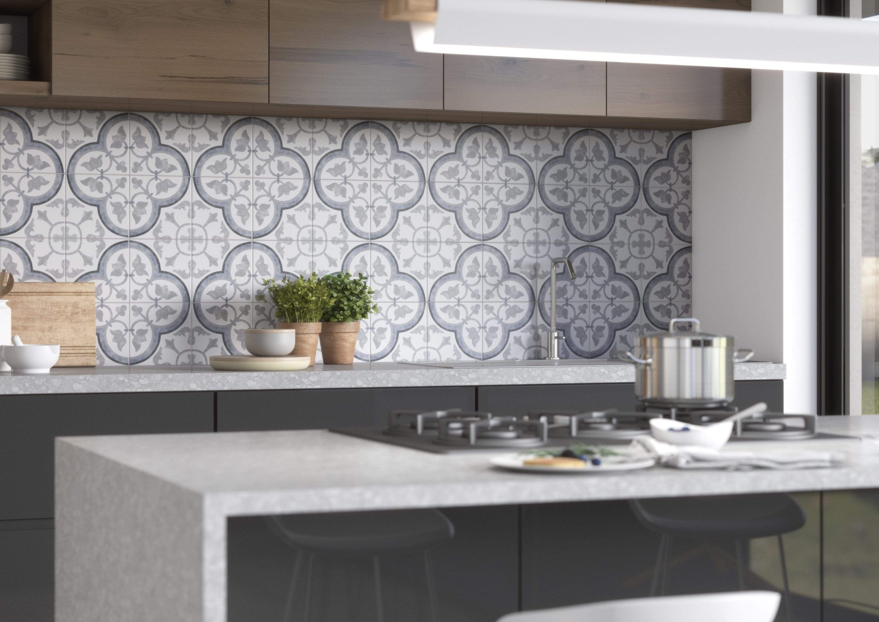 Retro Neuve Paris Spring 8" x 8" Matte Porcelain Tile 9215