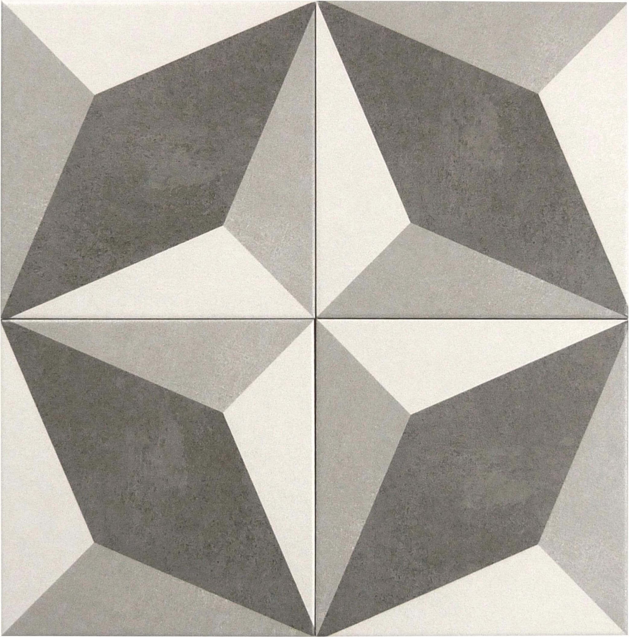 Retro Neuve Zero Gravity 8" x 8" Matte Porcelain Tile 9218