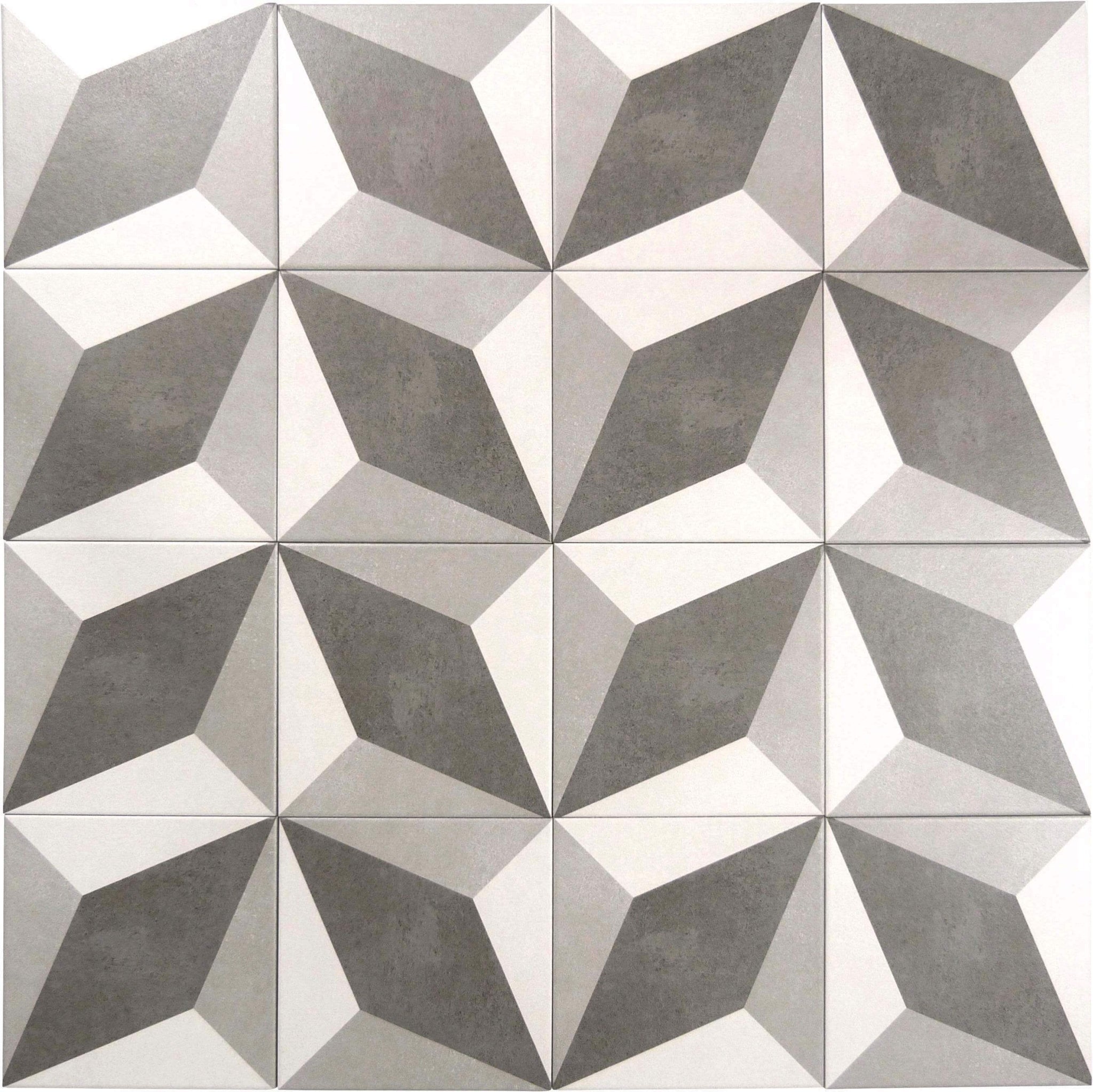 Retro Neuve Zero Gravity 8" x 8" Matte Porcelain Tile 9218
