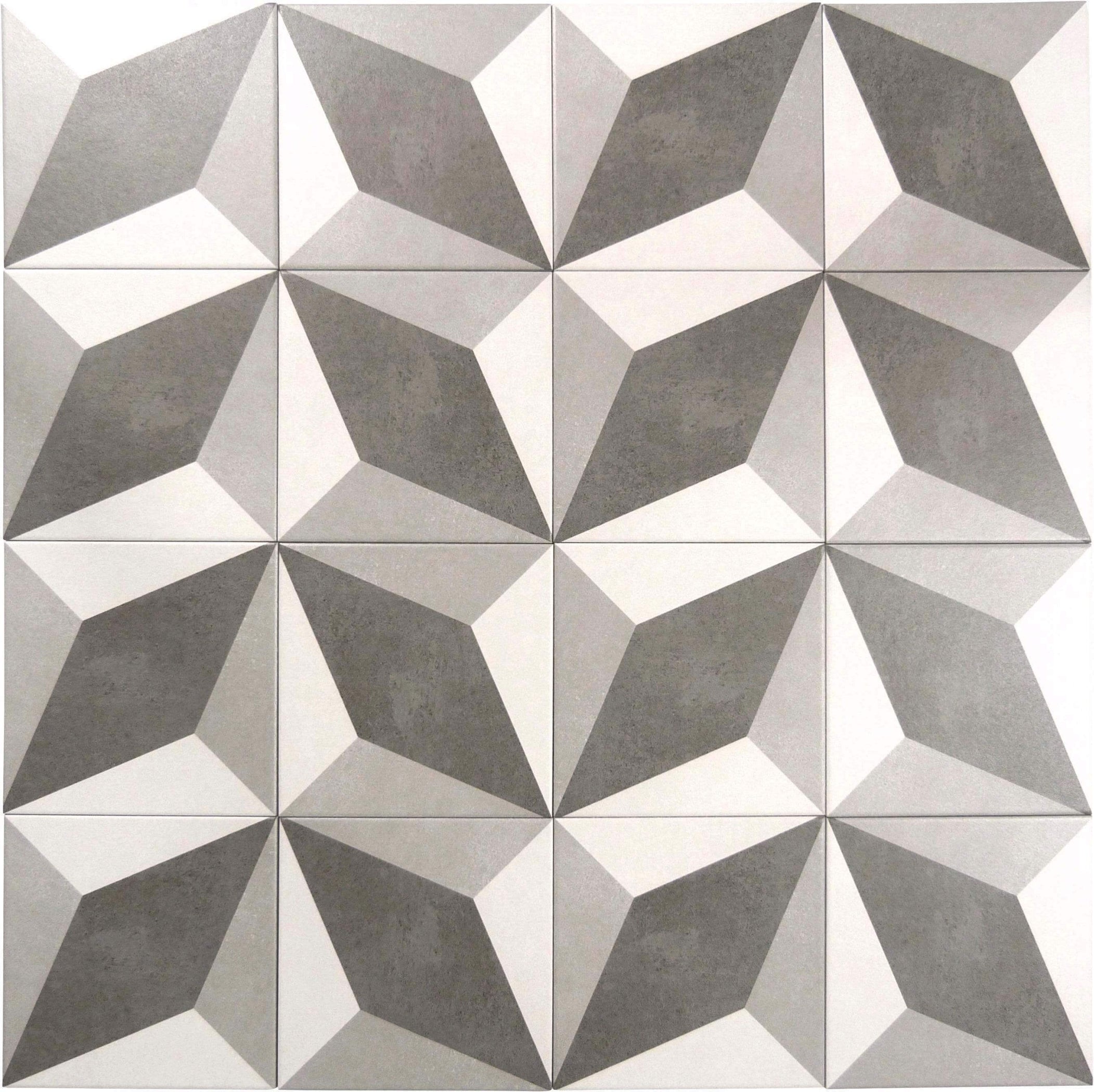 Retro Neuve Zero Gravity 8" x 8" Matte Porcelain Tile 9218