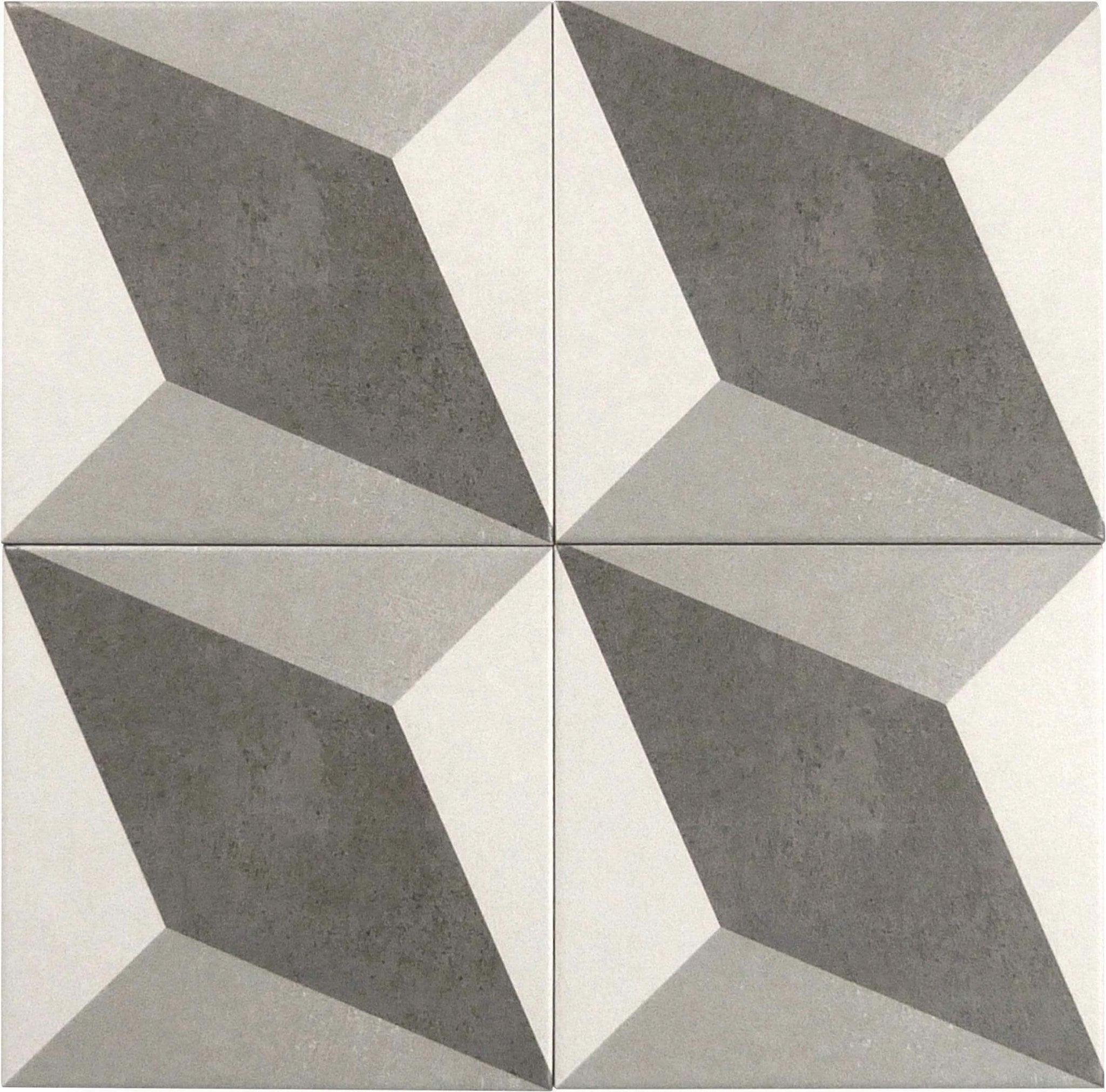 Retro Neuve Zero Gravity 8" x 8" Matte Porcelain Tile 9218