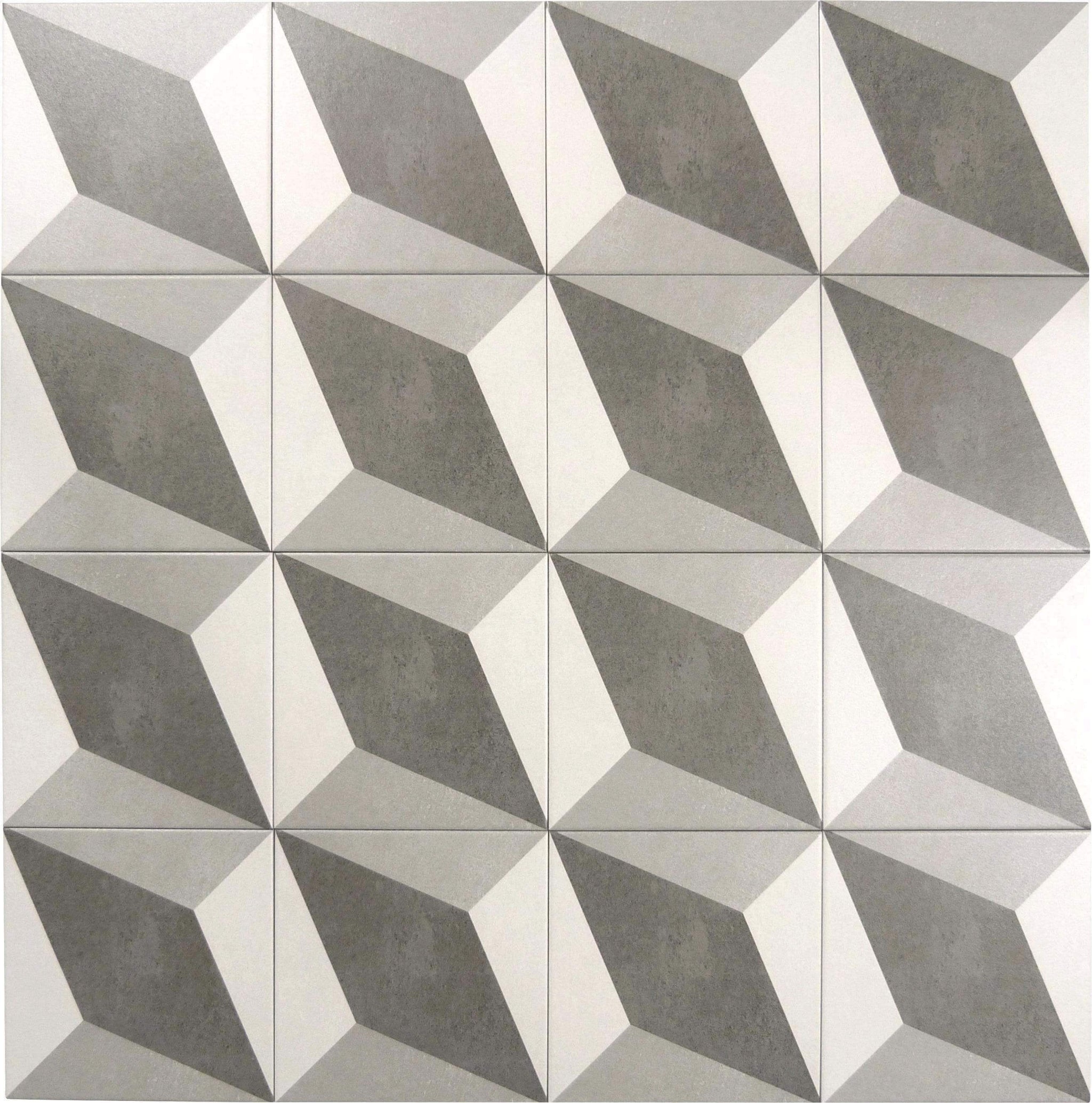 Retro Neuve Zero Gravity 8" x 8" Matte Porcelain Tile 9218