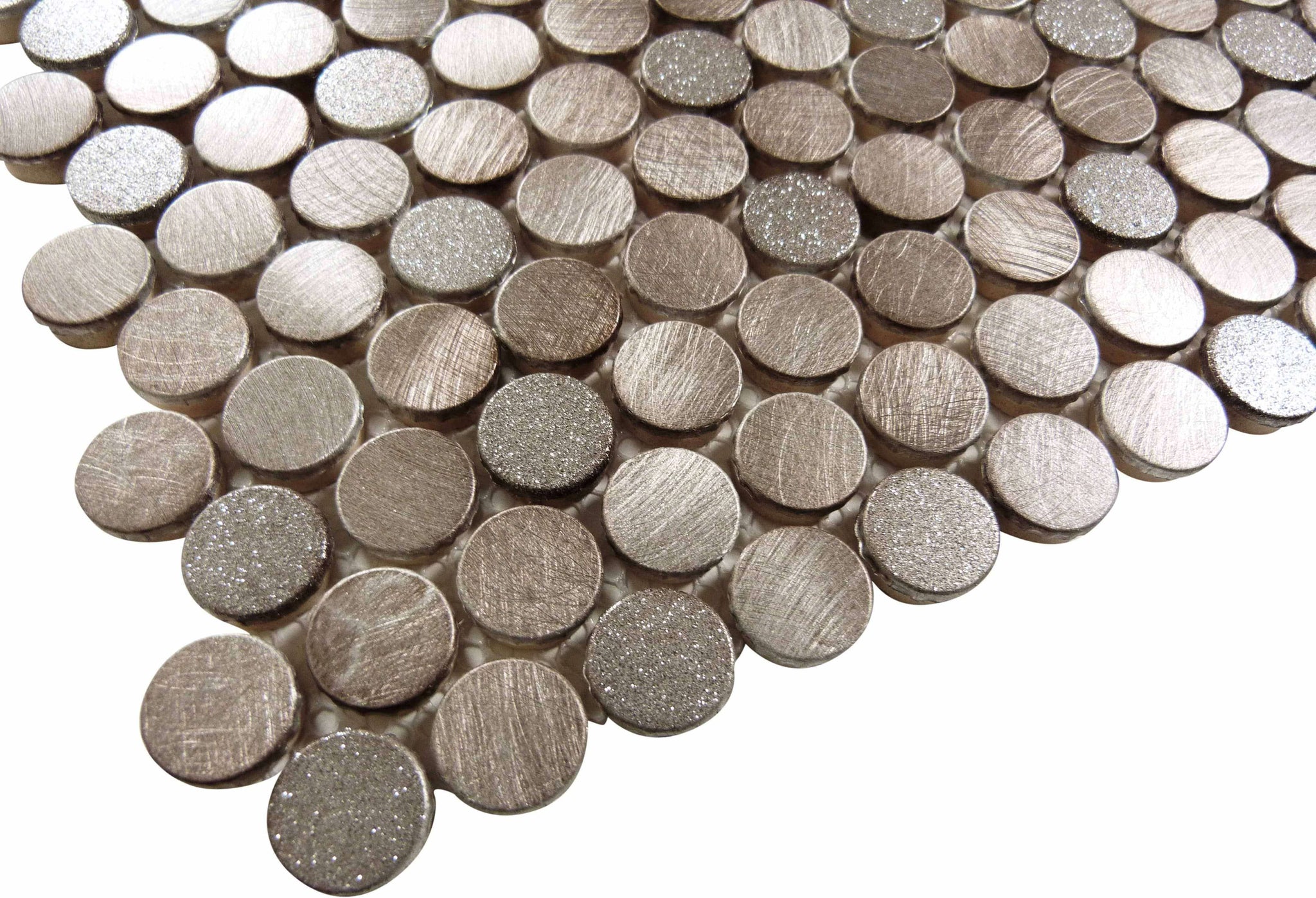 Urban Jungle Truffle Corner Light Rose Gold 3/4" Penny Round Brushed ...