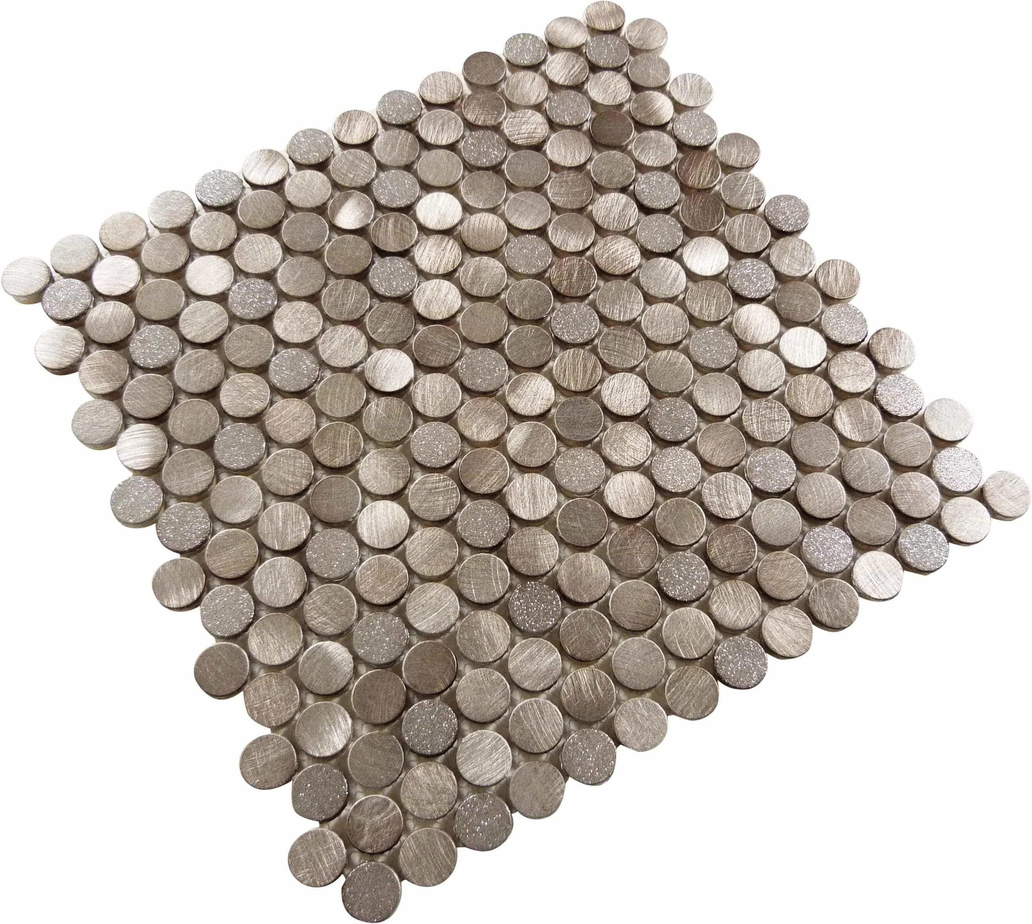 Urban Jungle Truffle Corner Light Rose Gold 3/4" Penny Round Brushed ...