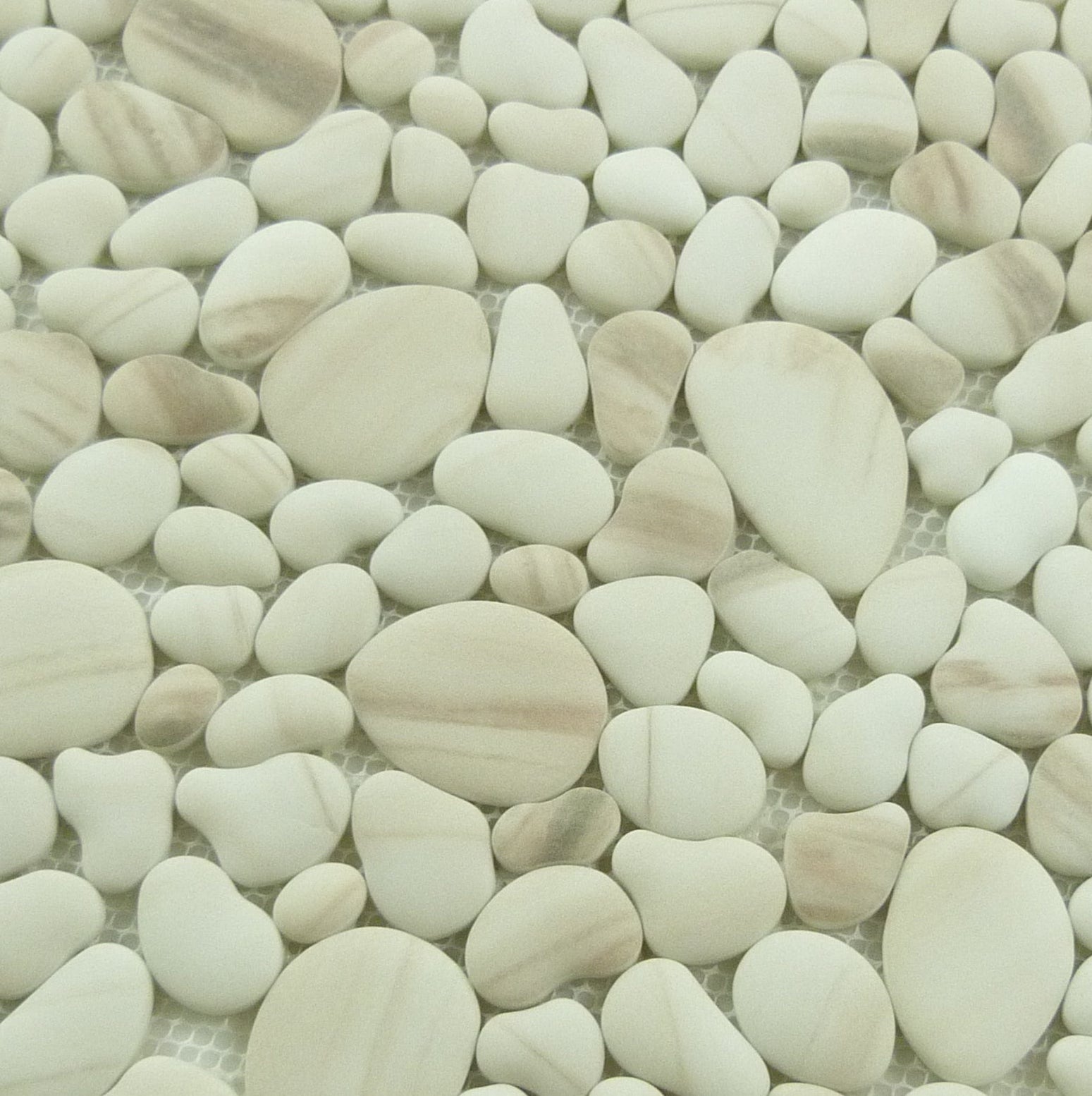 Vista Chino Gracious Pink Brown Pebble Matte Glass Tile