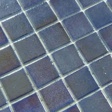 Blue Jewel 2" x 2" Glossy & Iridescent Glass Pool Tile NPT012A