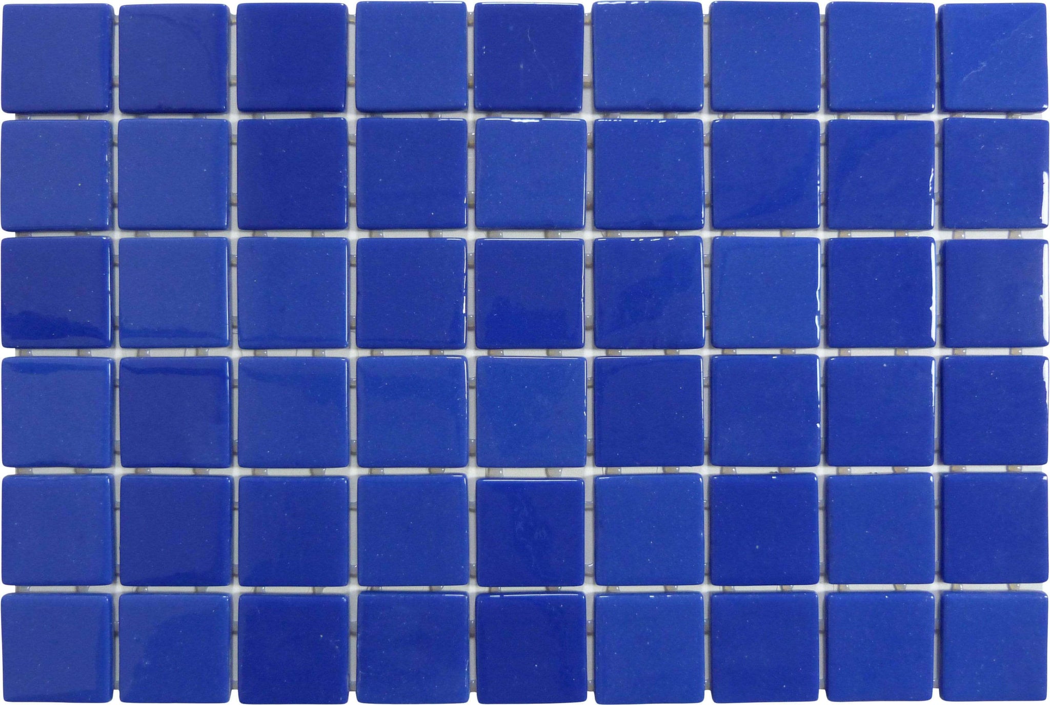 Cobalt blue glass tiles backsplash | Mosaic subway tile