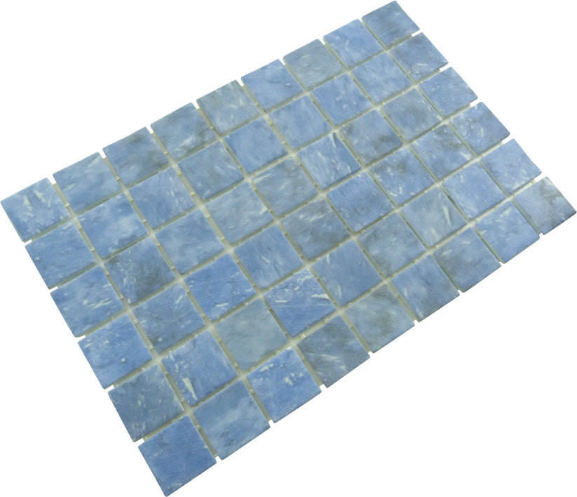 Modena Blue Stone Blue 2x2 Matte Glass Tile | Oasis Tile