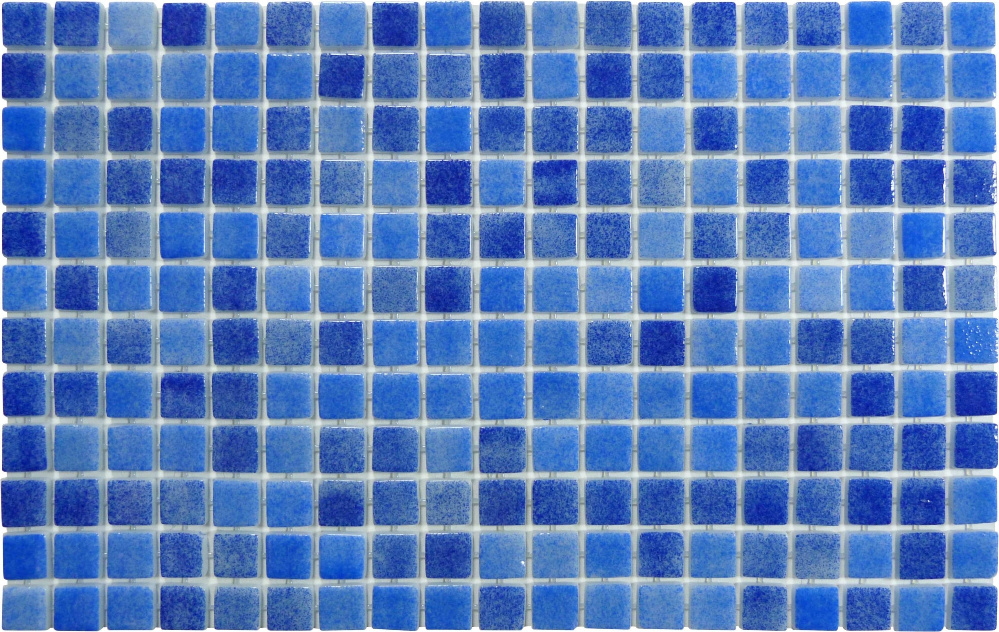 Newport Blue Glossy Glass Pool Tile NPT005