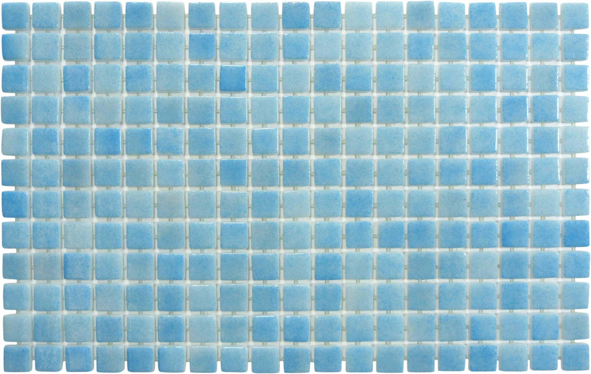 Songbird Blue Glossy Glass Pool Tile NPT001