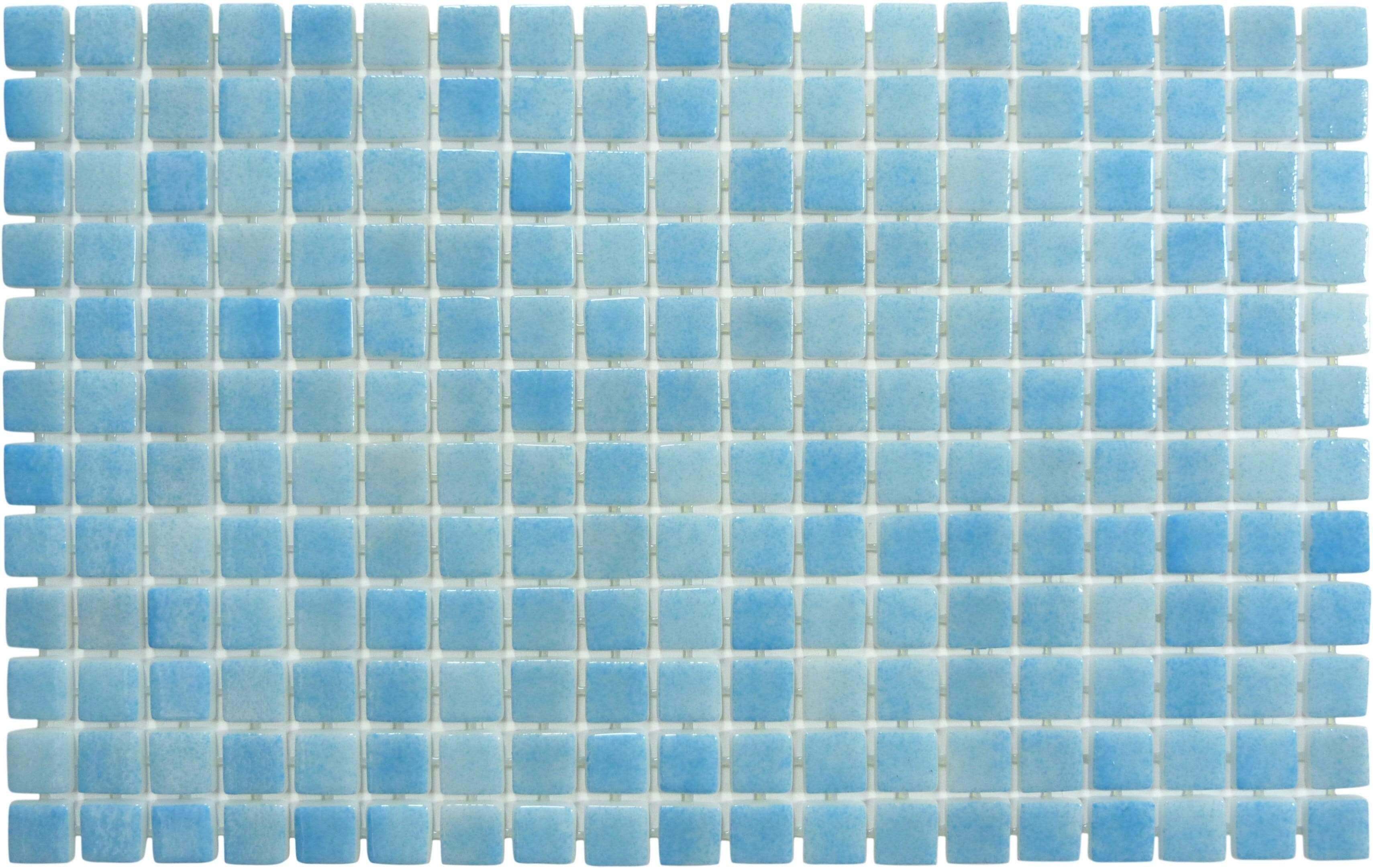 Songbird Blue Glossy Glass Pool Tile NPT001