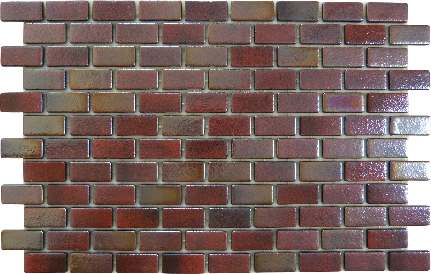 Subway Red Velvet 1x2 Glossy Glass Tile | Oasis Tile