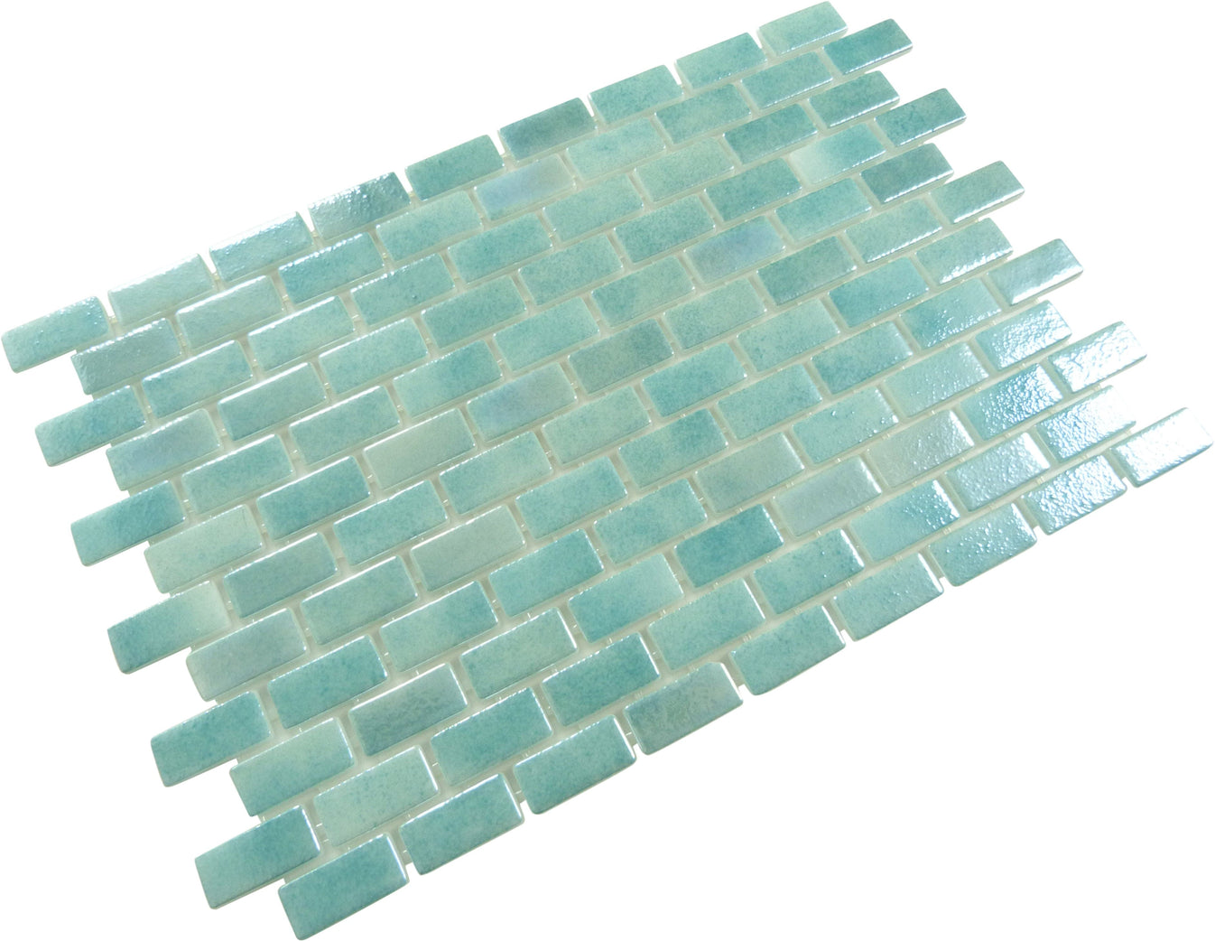 Subway Sea Sprite Green 1x2 Glossy Glass Tile | Oasis Tile